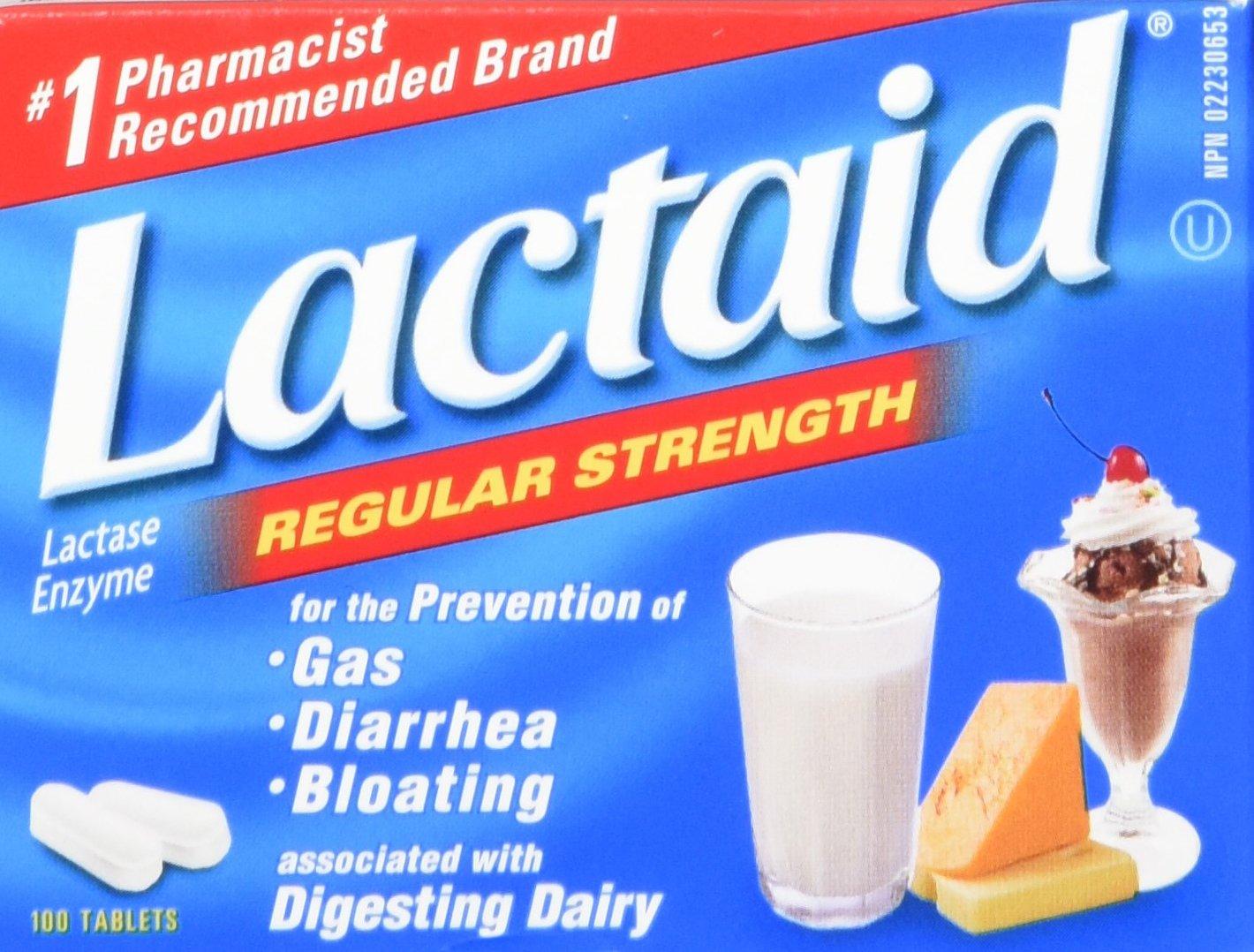 Lactaid Regular Strength Chewable Tablets - Fast-Acting Relief for Lactose Intolerance | Buy Now ...