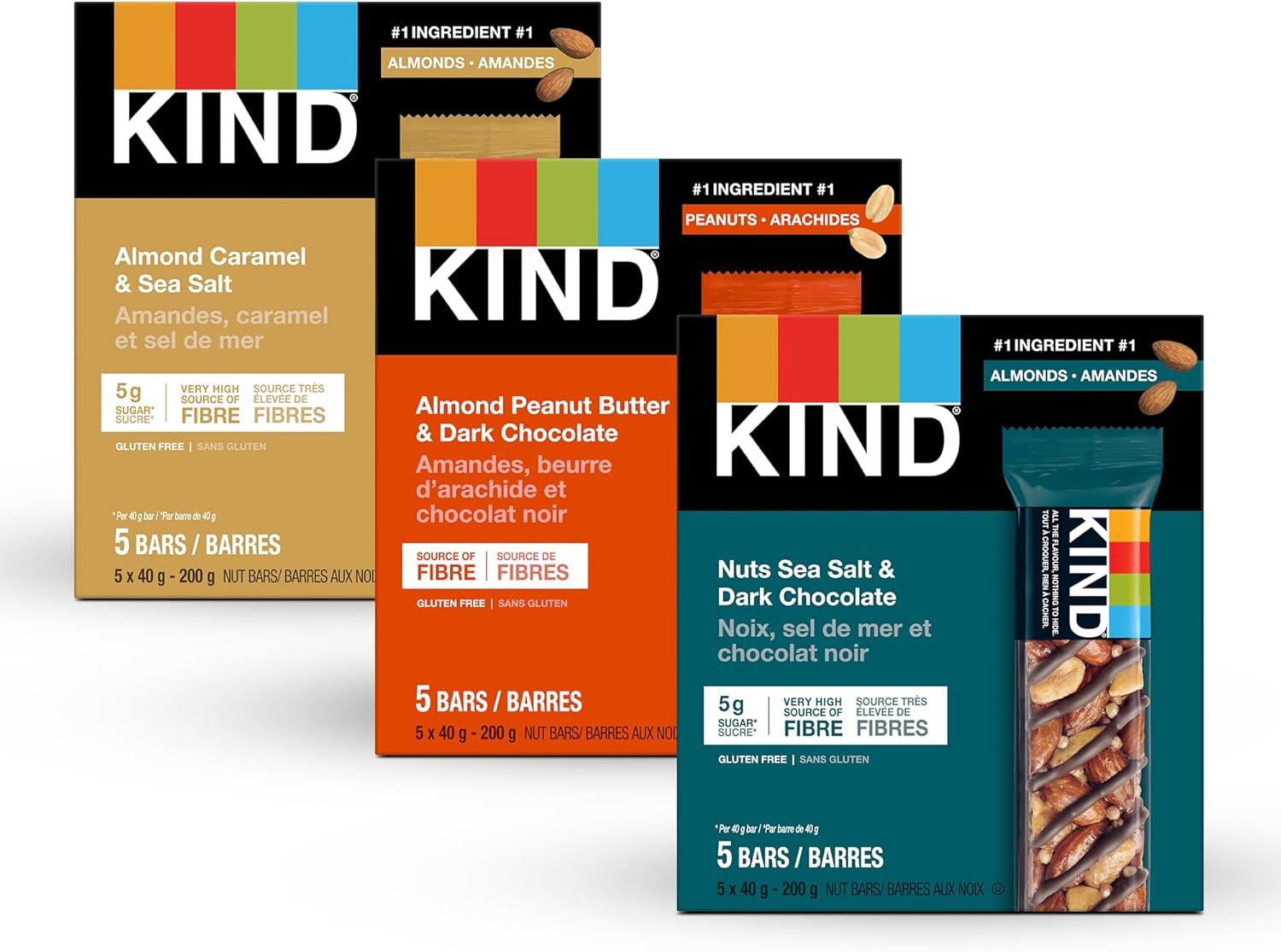 KIND Nut Bars Variety Pack Healthy Snacks Gluten Free 15 Count | Buy ...