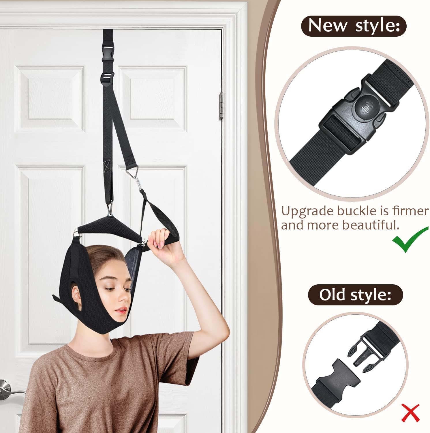 Neck Stretcher Cervical Traction Device - Portable Over-The-Door Pain ...