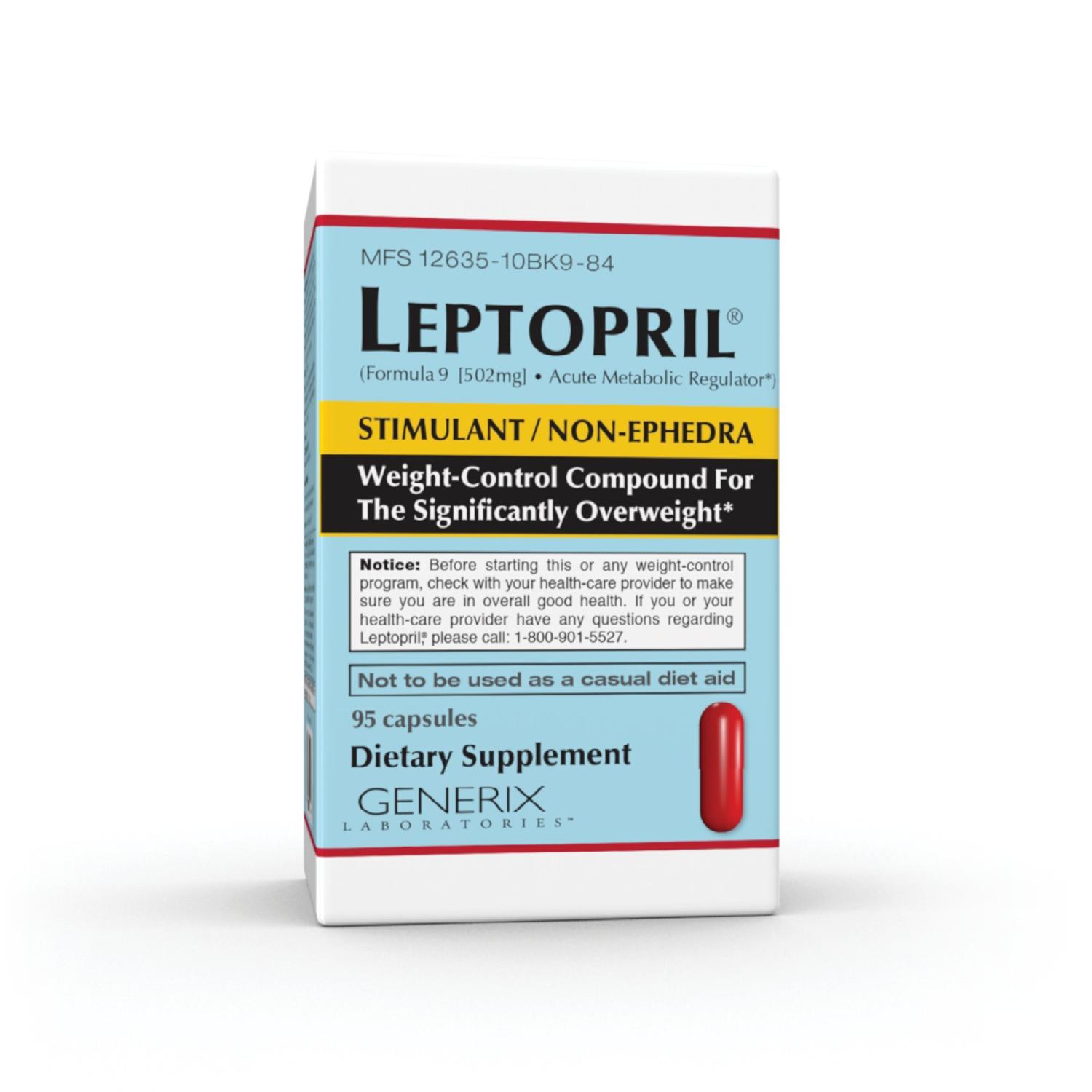 GENERIX LABORATORIES Leptopril - Weight Control Dietary Supplement (95 ...