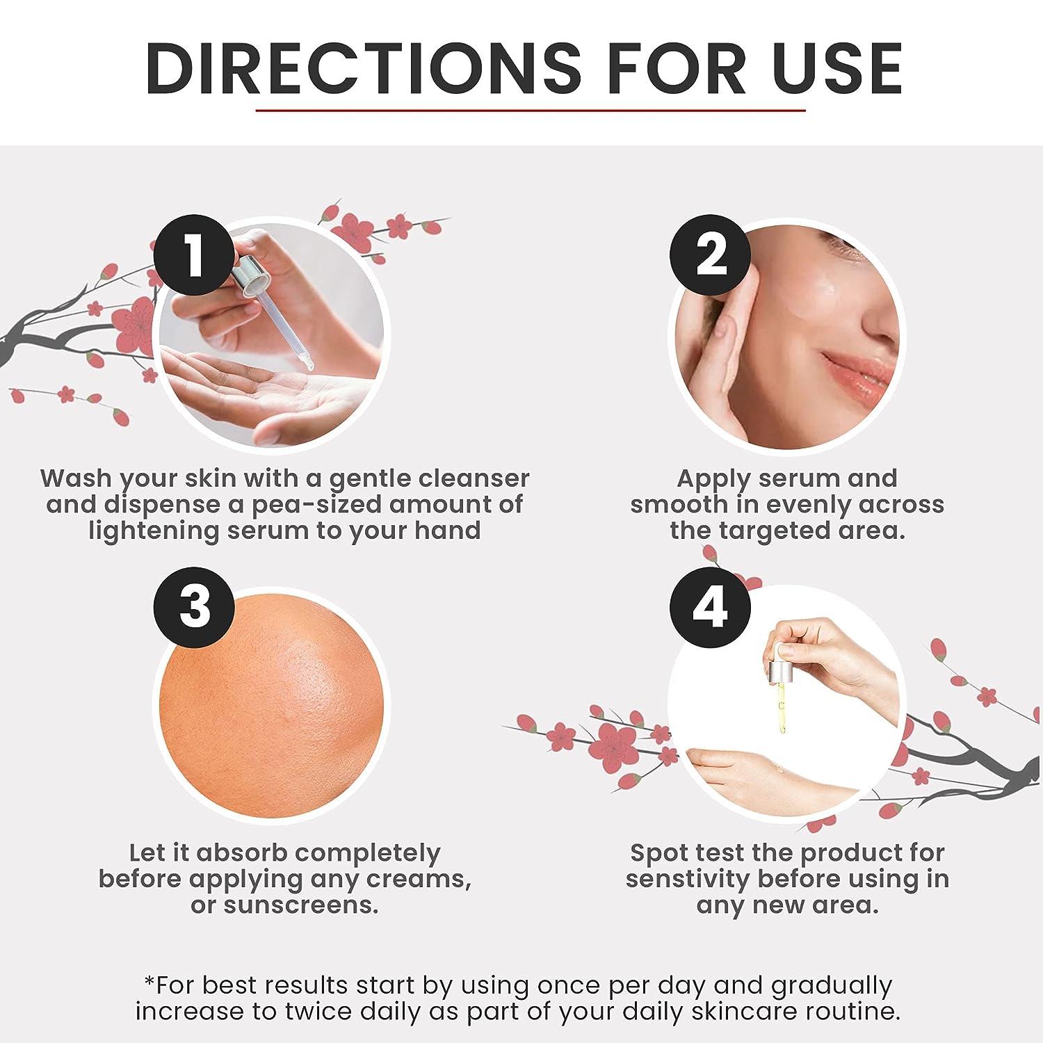 Geisha Kojic Acid Serum 1 Fl oz - Dark Spot Corrector for Face, Body ...