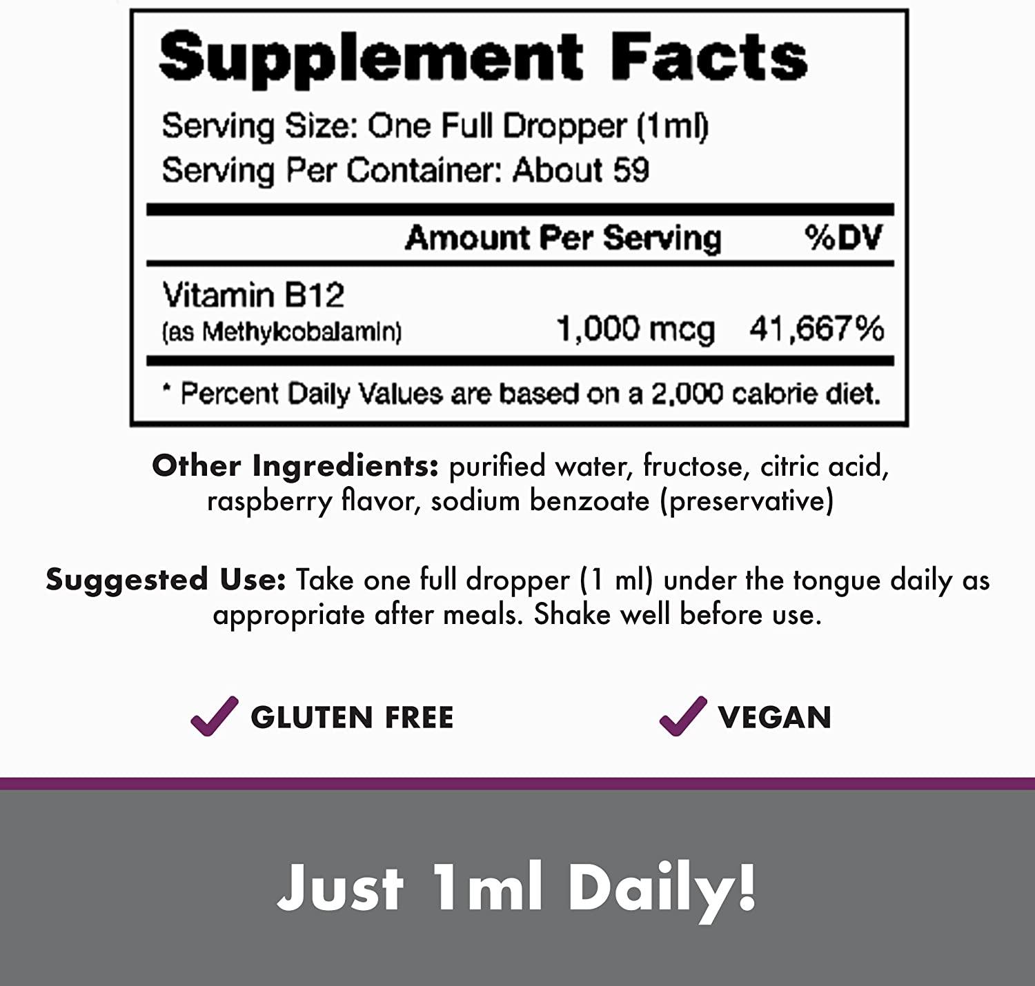 Bricker Labs B-12 Blast Methylcobalamin Liquid Supplement - Energy ...