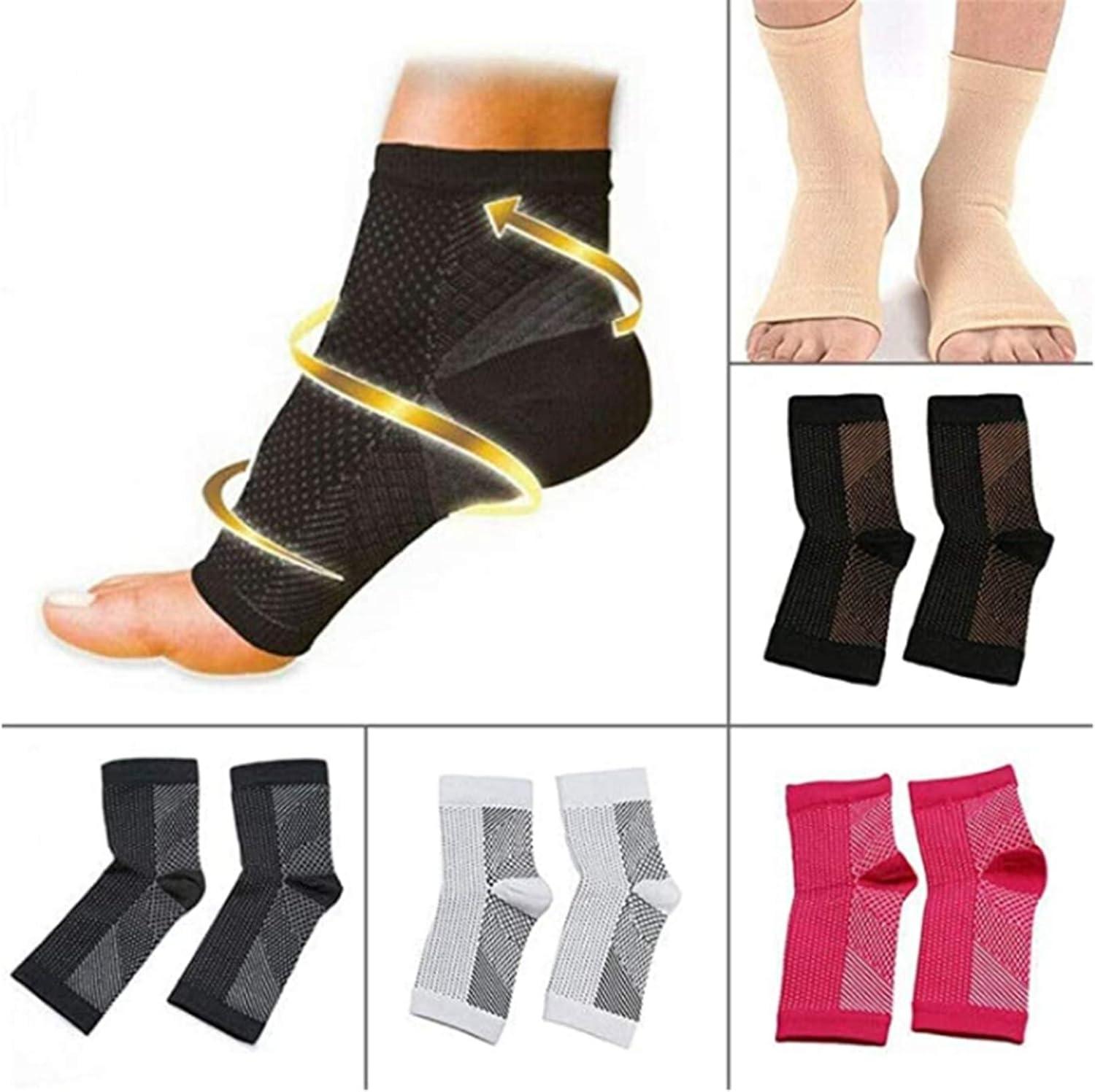 Buy Njybf Copper-Soaked Magnetic Footrest Socks - 3 Pairs for Plantar ...