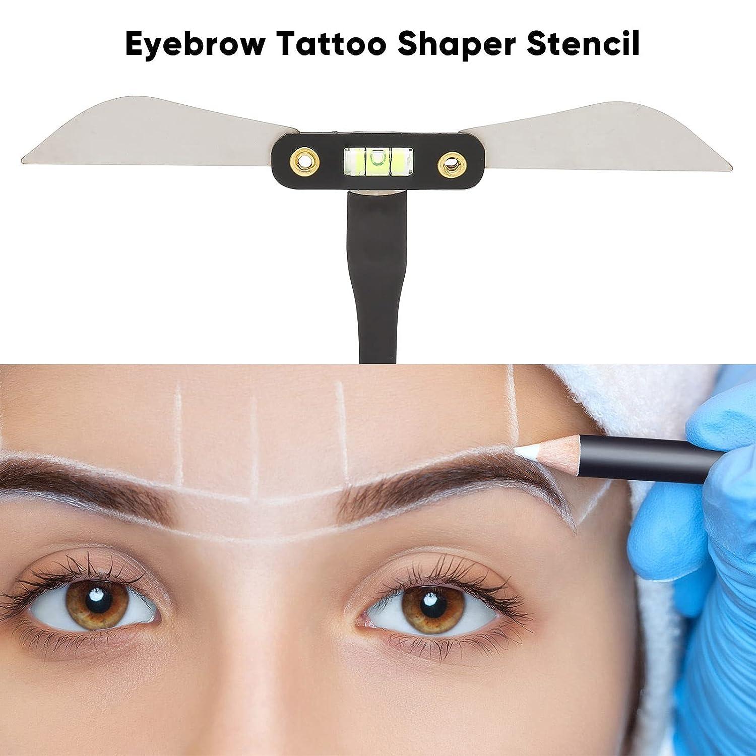 Stainless Steel Eyebrow Tattoo Shaper Stencil - Semi Permanent Eyebrow ...