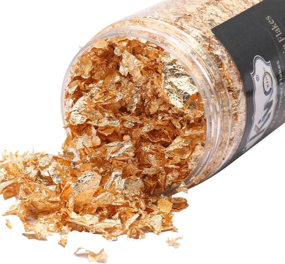 Gold Foil Flakes for Resin - 30g Gold Leaf Flakes for Nail Art ...