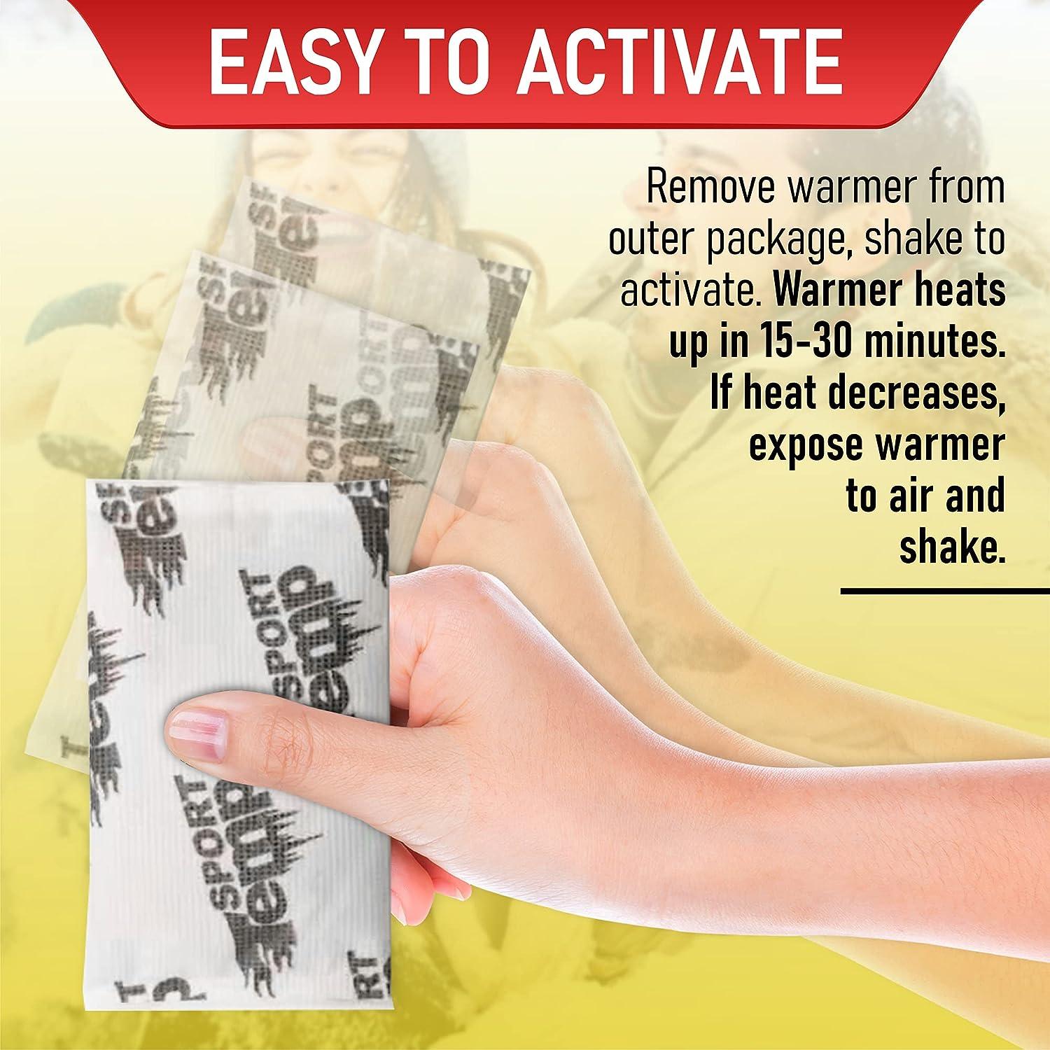 Long Lasting Air Activated Hand Warmers - 11 Hours of Heat - Odorless ...