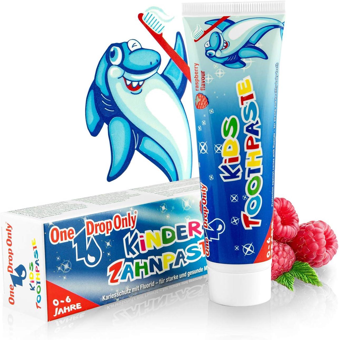 One Drop Only Children's Toothpaste - Raspberry Flavor for Strong ...