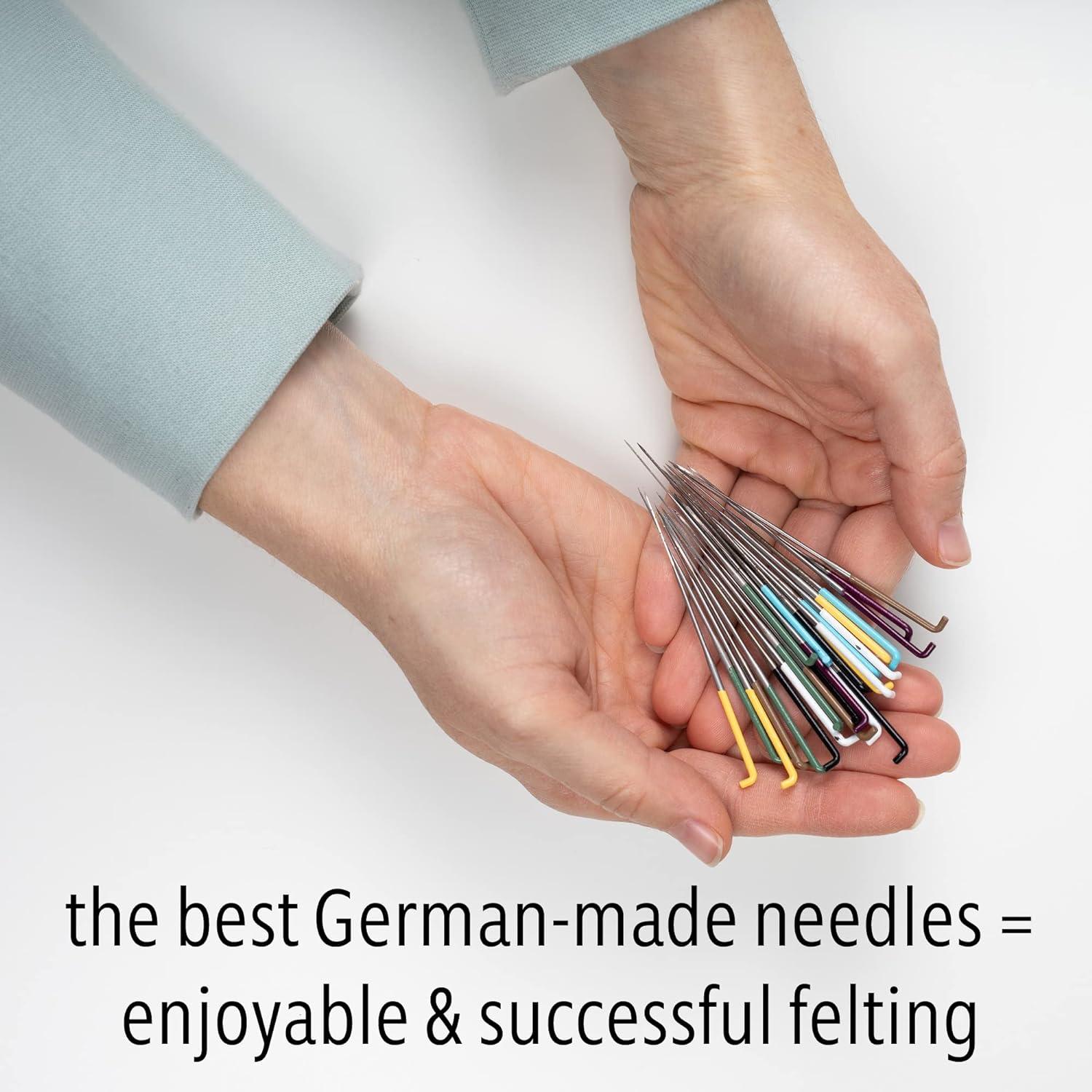 Needle Felting Needles Variety Pack | 25 Color Coded Gauges for Wool ...