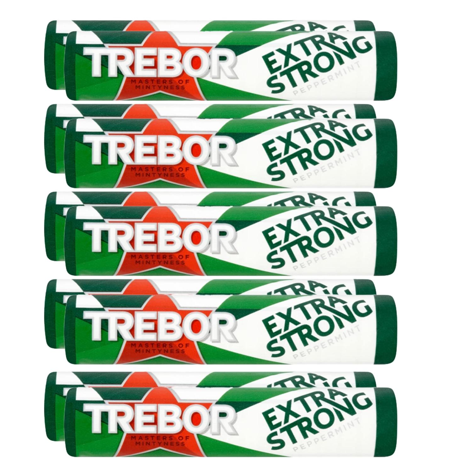 Trebor Extra Strong Mints - 10 Rolls x10 Count (Pack of 1) | Buy Now ...