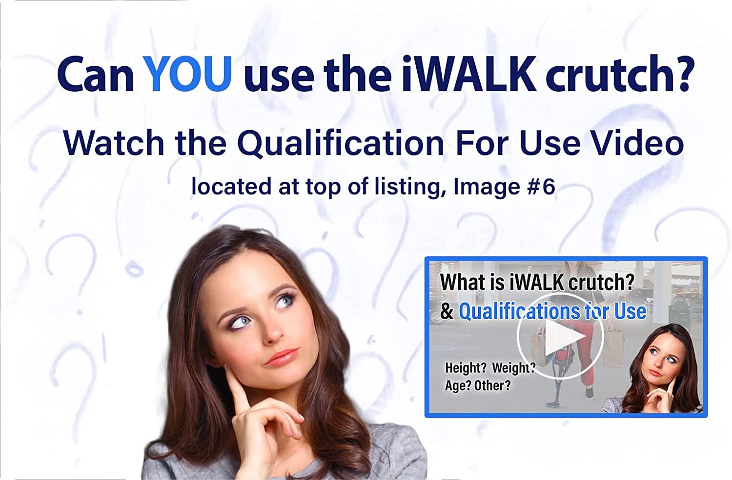 iWALK3.0 Hands Free Crutch | Pain-Free Knee Crutch | Black and Blue ...