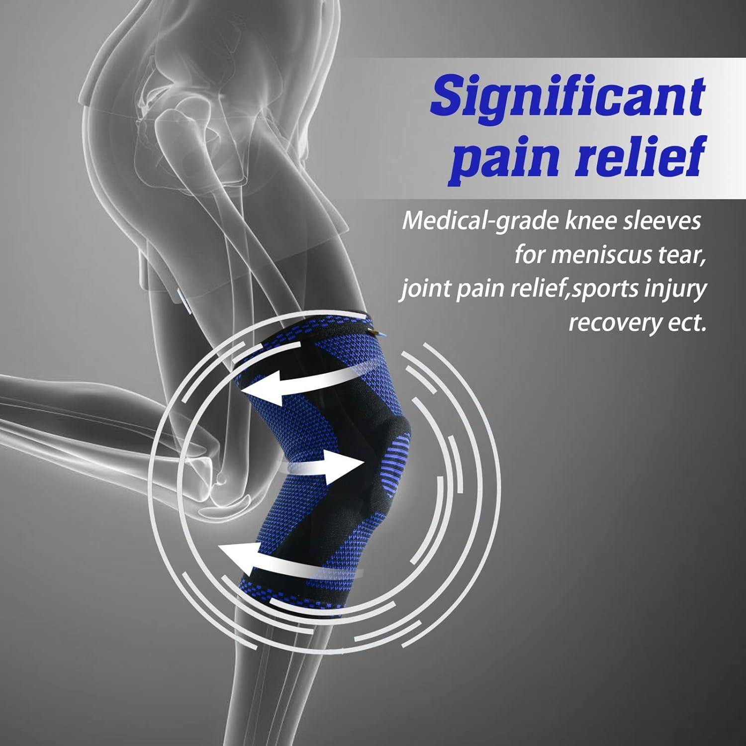 Abyon Kniebandage f r M nner & Frauen Komprimierende Knie-St tze mit Patella-Gel-Pads ...