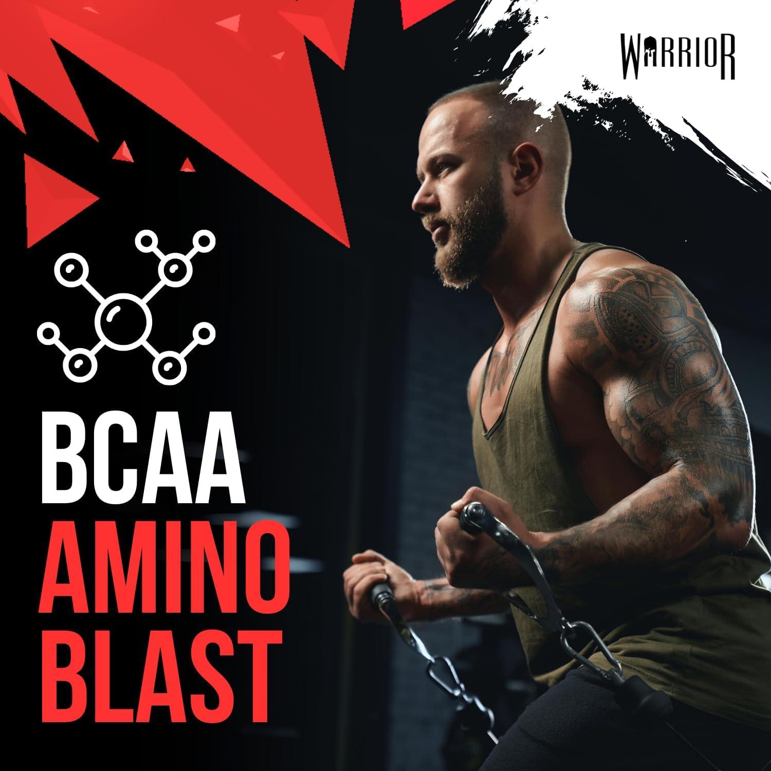 Warrior Amino Blast 270g BCAA Powder Branched Chain Amino Acids ...