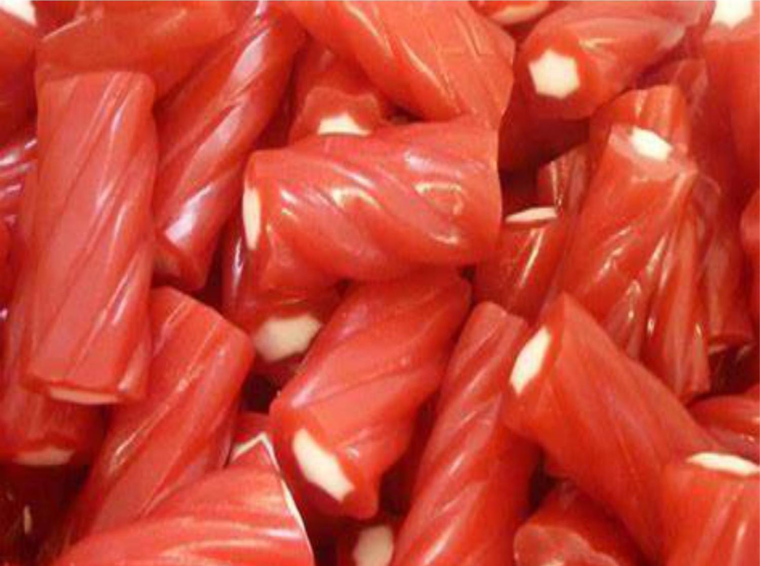 1kg Strawberry Cable Twist Bites Candy Pick & Mix Sweets Assortment ...