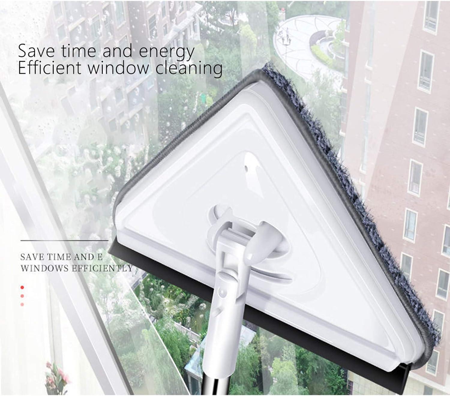 Ergonomic Triangular Glass Wiper - Extendable Cleaner for Ceilings ...