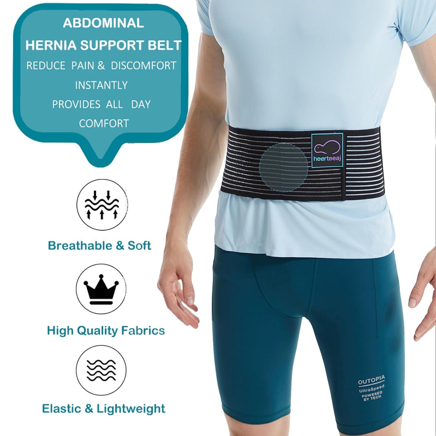 Umbilical Hernia Strap for Men and Women - Abdominal Support with ...