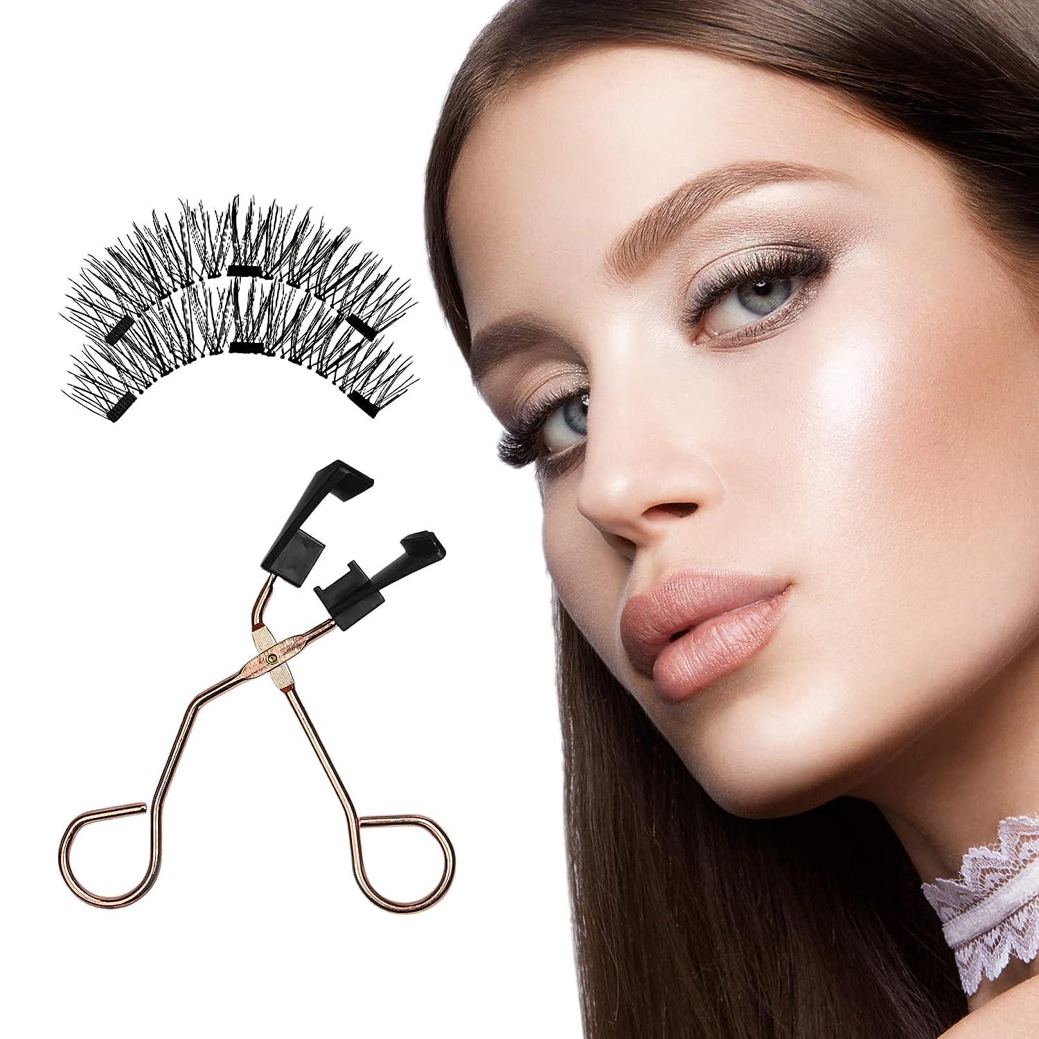 Magnetic Eyelashes without Eyeliner 3 Pairs Natural Looking Magnetic ...