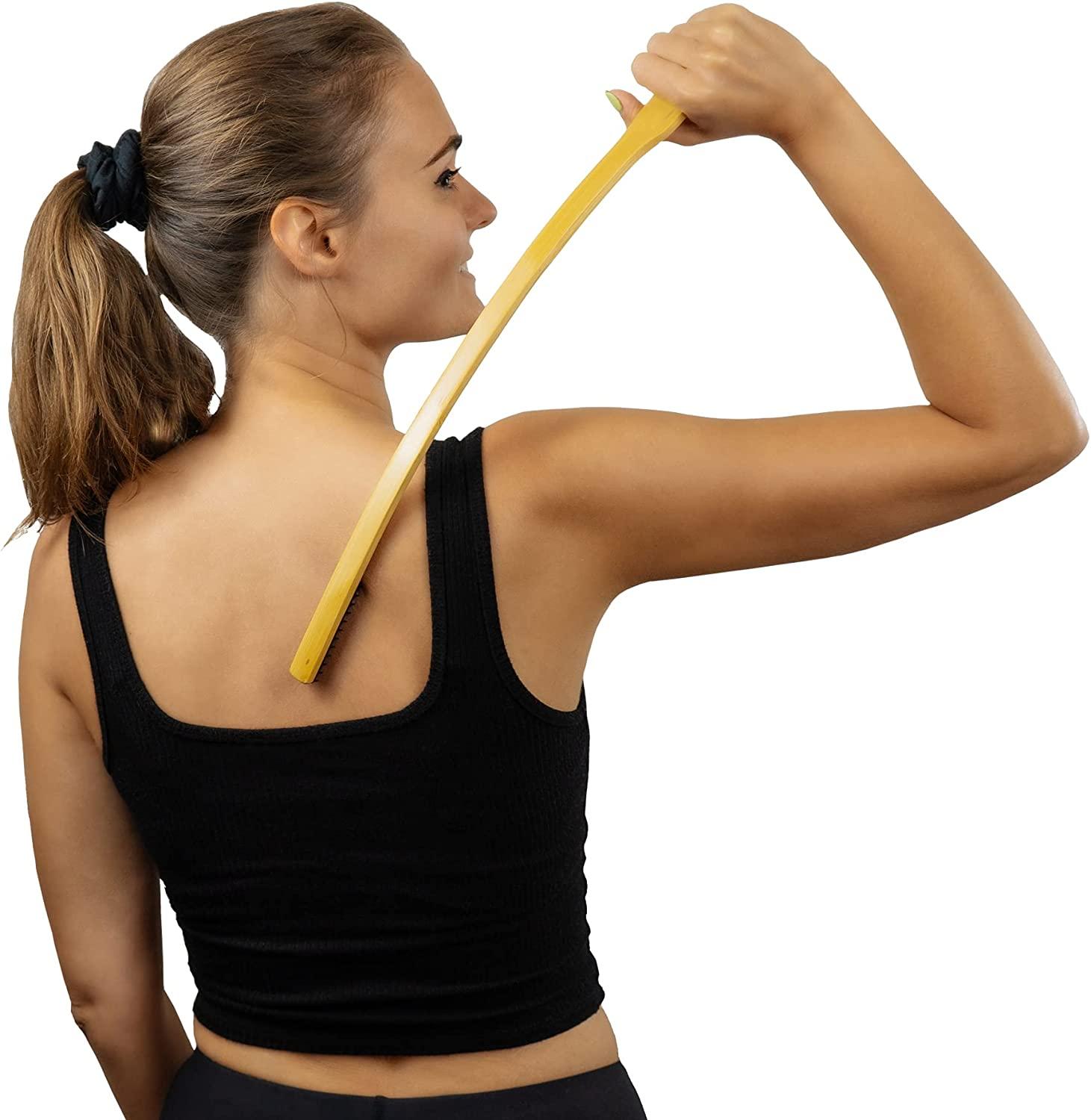 ITCHSTIX Bamboo Back Scratchers - Curved Aggressive Hand Tool for Men ...