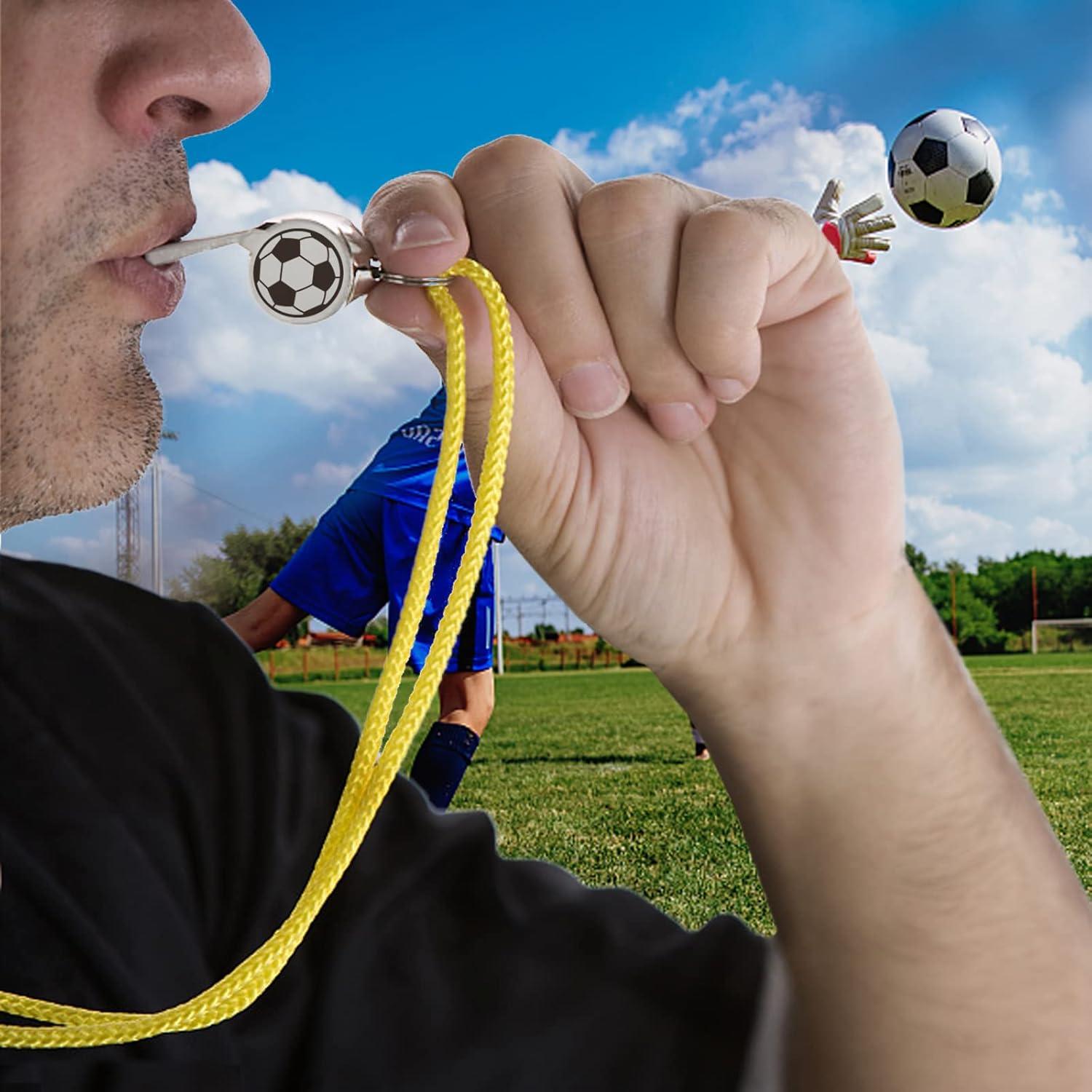 Personalized Stainless Steel Trill Whistle with Lanyard - Perfect for Coaches Referees & School ...