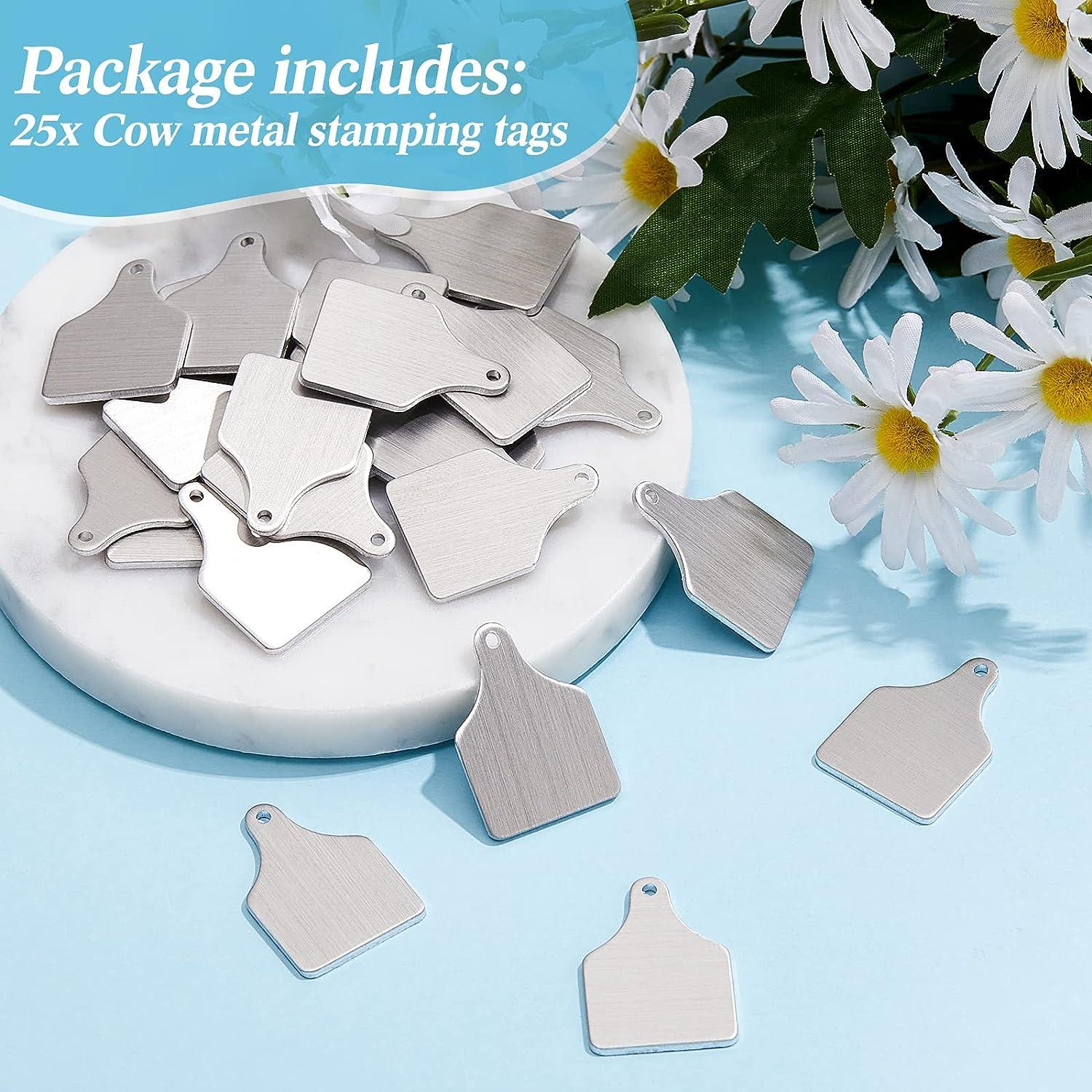 Metal Cow Tags Blank - Aluminum Stamping Blanks for Women's Jewelry ...