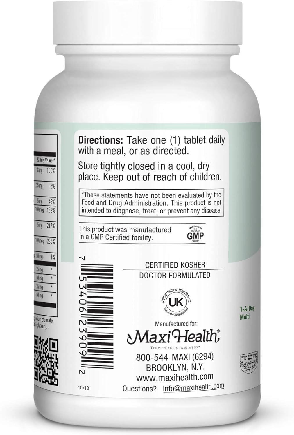 Maxi Health MAXIVITE Complete Multivitamin & Mineral with Iron 90 ...