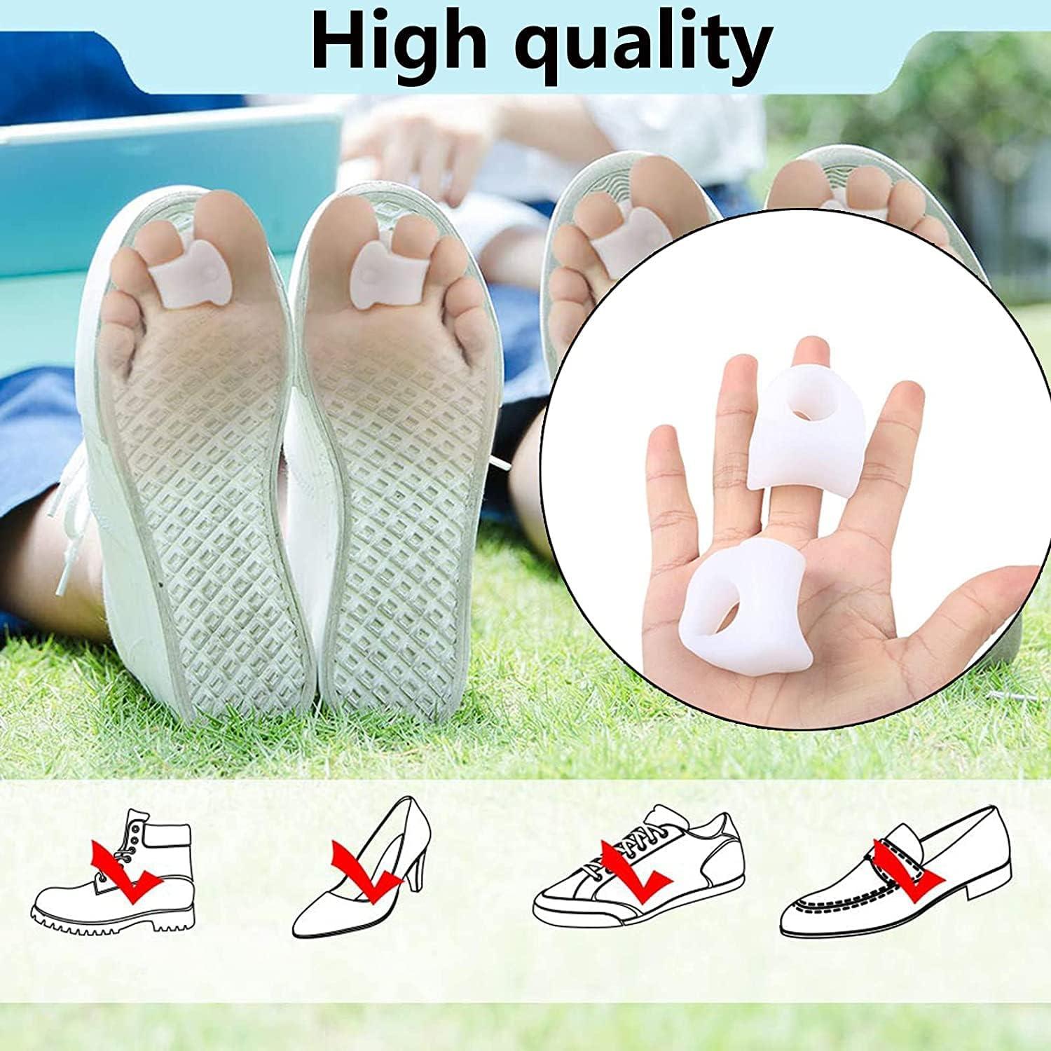 12PC Toe Spreader Gel - Silicone Toe Separator for Overlapping Toes ...