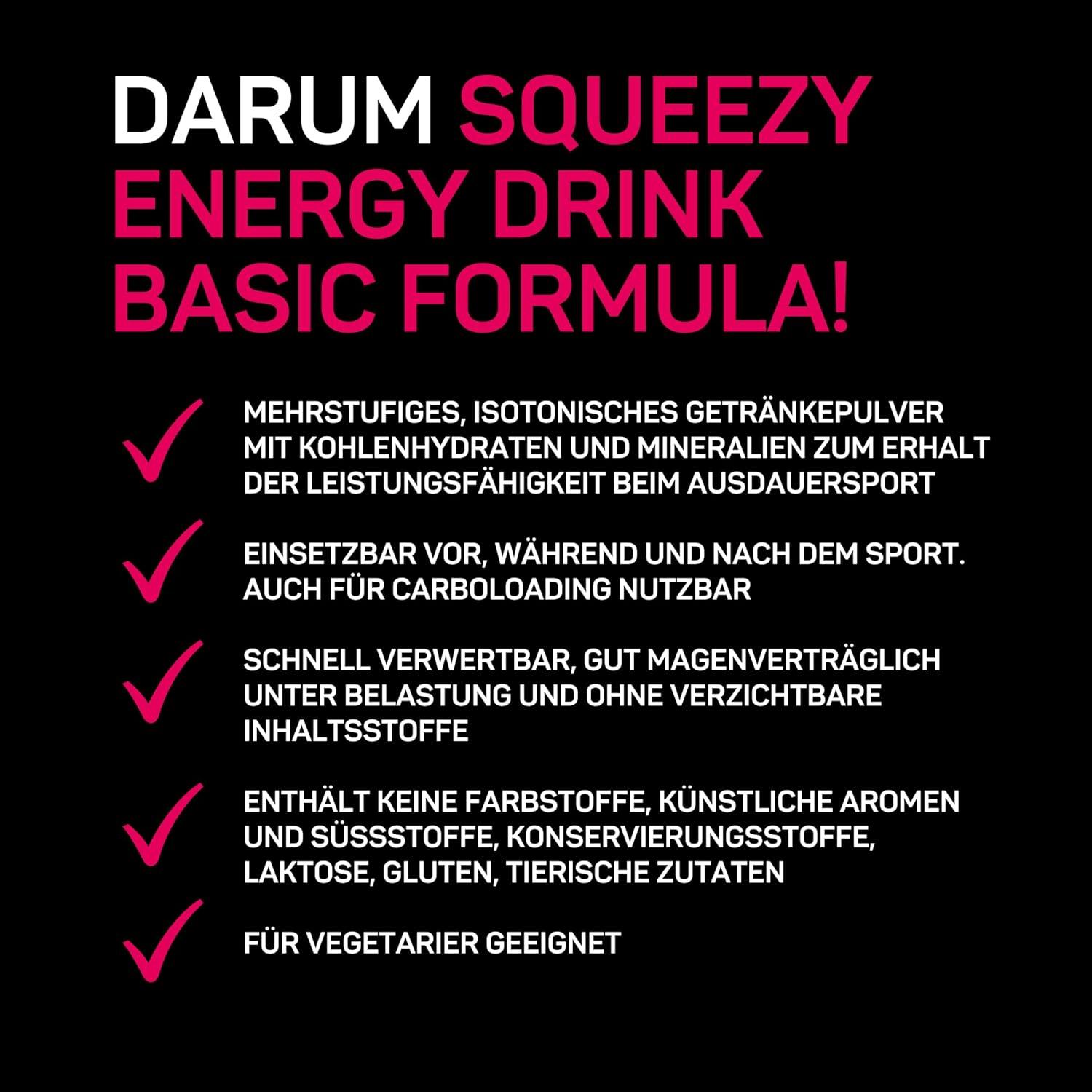 Squeezy Electrolyte Energy Drink | Fructose-Free Low-Sweetness Formula ...
