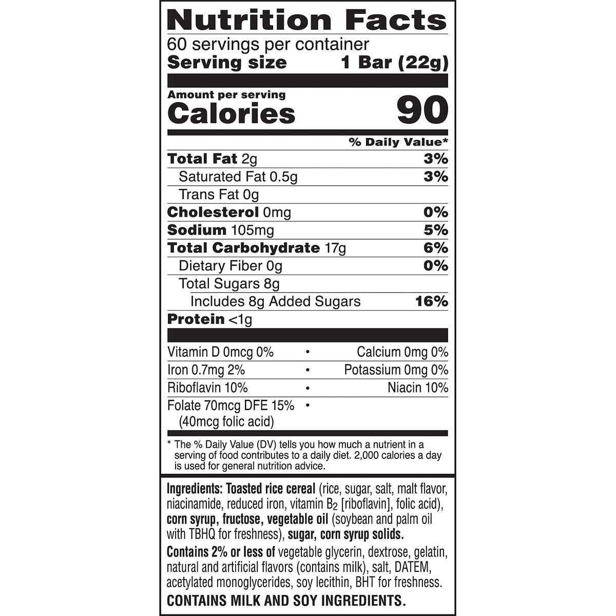 Kellogg's Rice Krispies Treats 60 Bars - 60 Count Pack | Buy Now with ...
