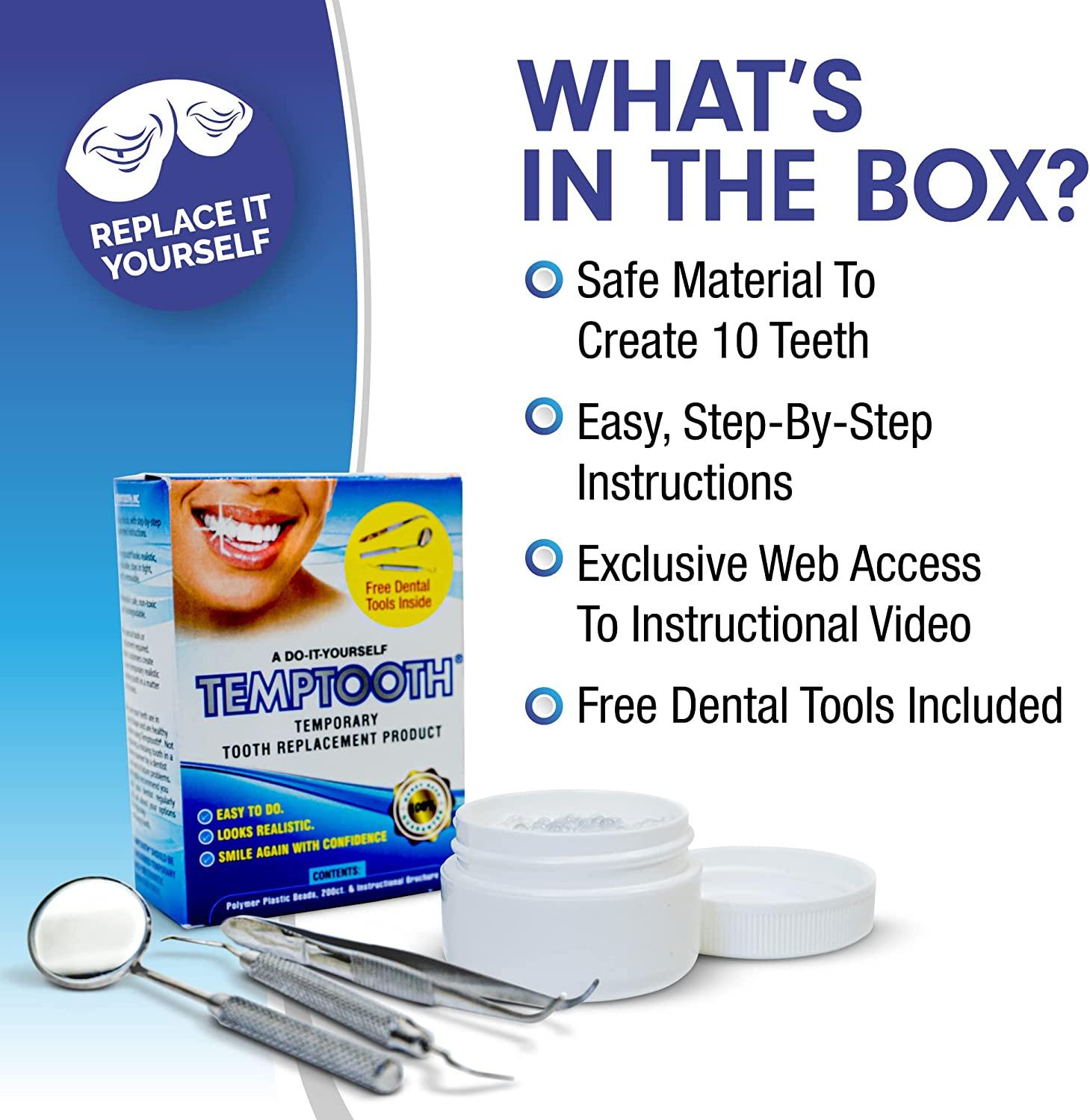 Temptooth: #1 Trusted Patented Temporary Tooth Replacement - Buy Now ...