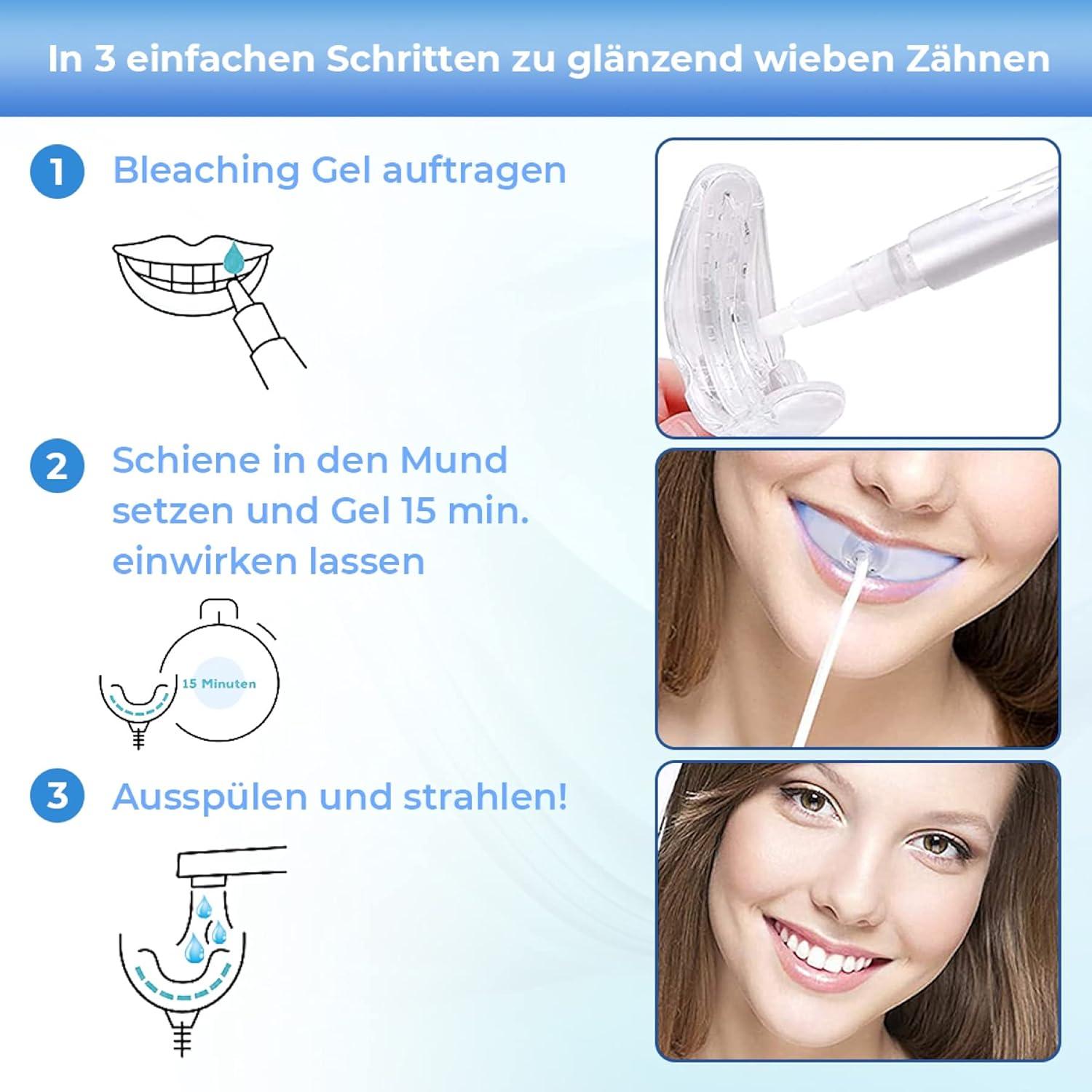 High-Quality Tooth Bleaching Set - All-in-One Teeth Whitening Kit with ...