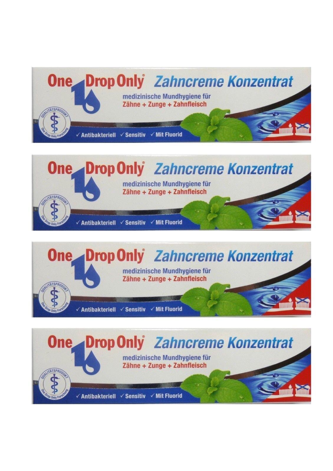 One Drop Only Toothpaste Concentrate 4 Pack - Eco-Friendly Travel Size ...