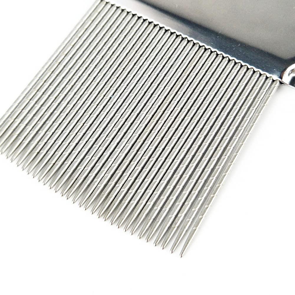 Buy Stainless Steel Lice Removal Comb - Reusable Metal with Spiral ...