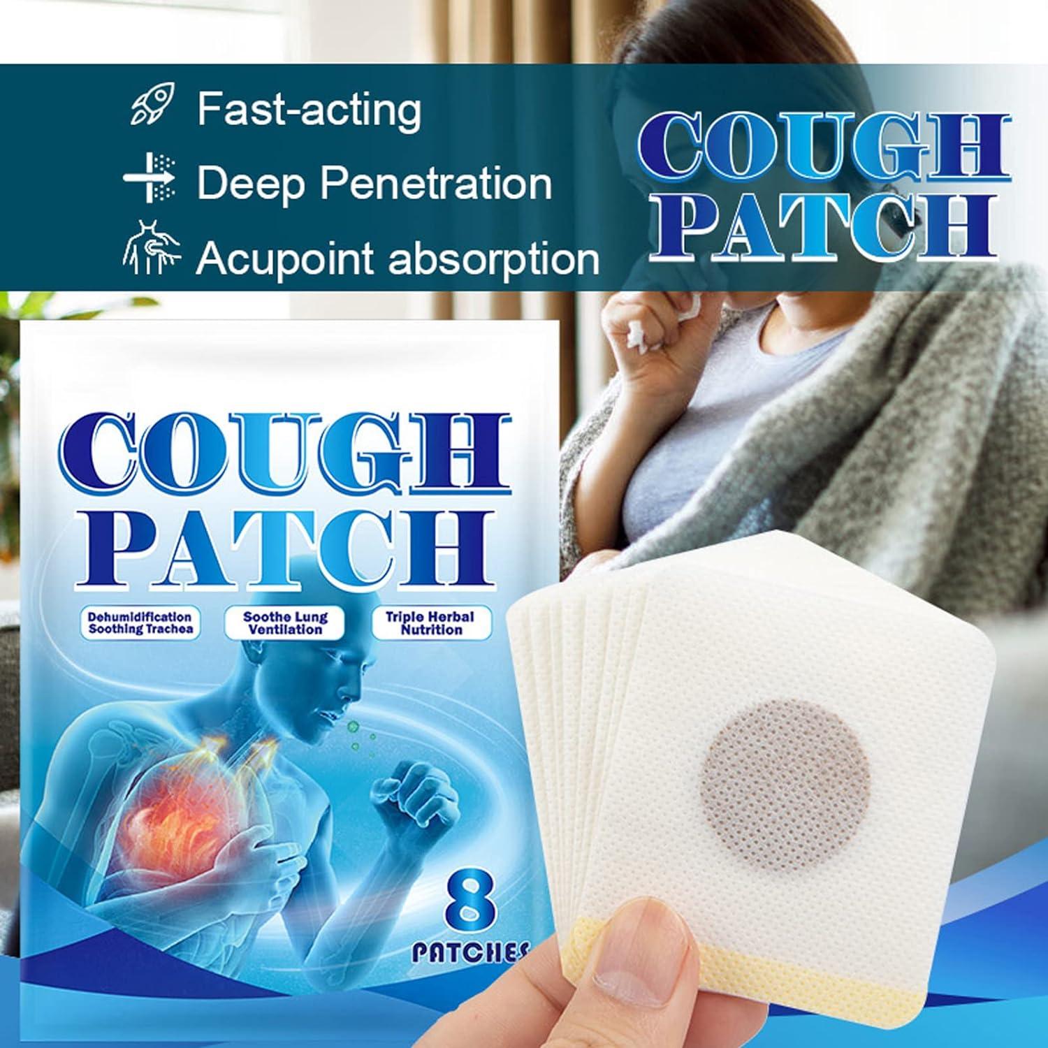 Cough Patch 40 Pcs Cough Relief Chest Cold Suppressant Sticker Acupoint ...