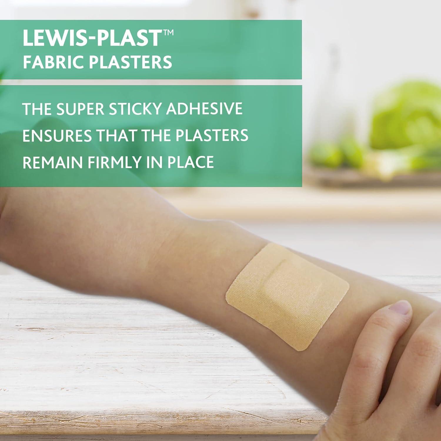 Lewis-Plast Premium Assorted Fabric Plasters - Box of 100 - Fast ...