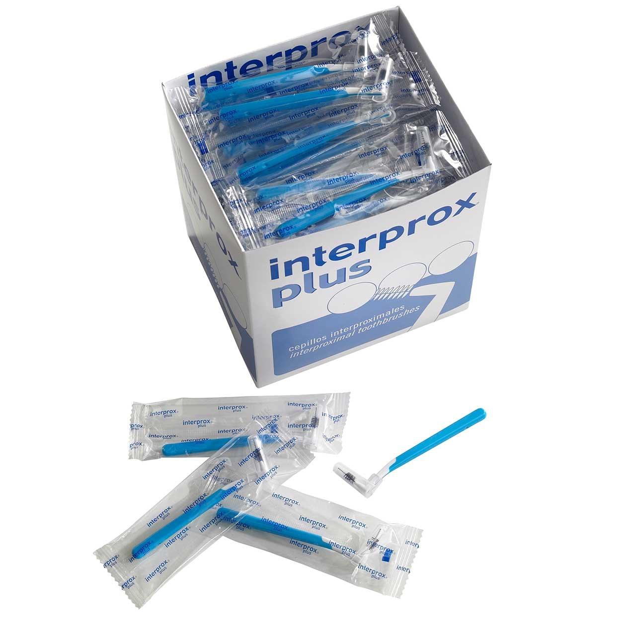 Interprox Plus Interdental Brushes 100 Box (Blue Conical) - Optimal ...