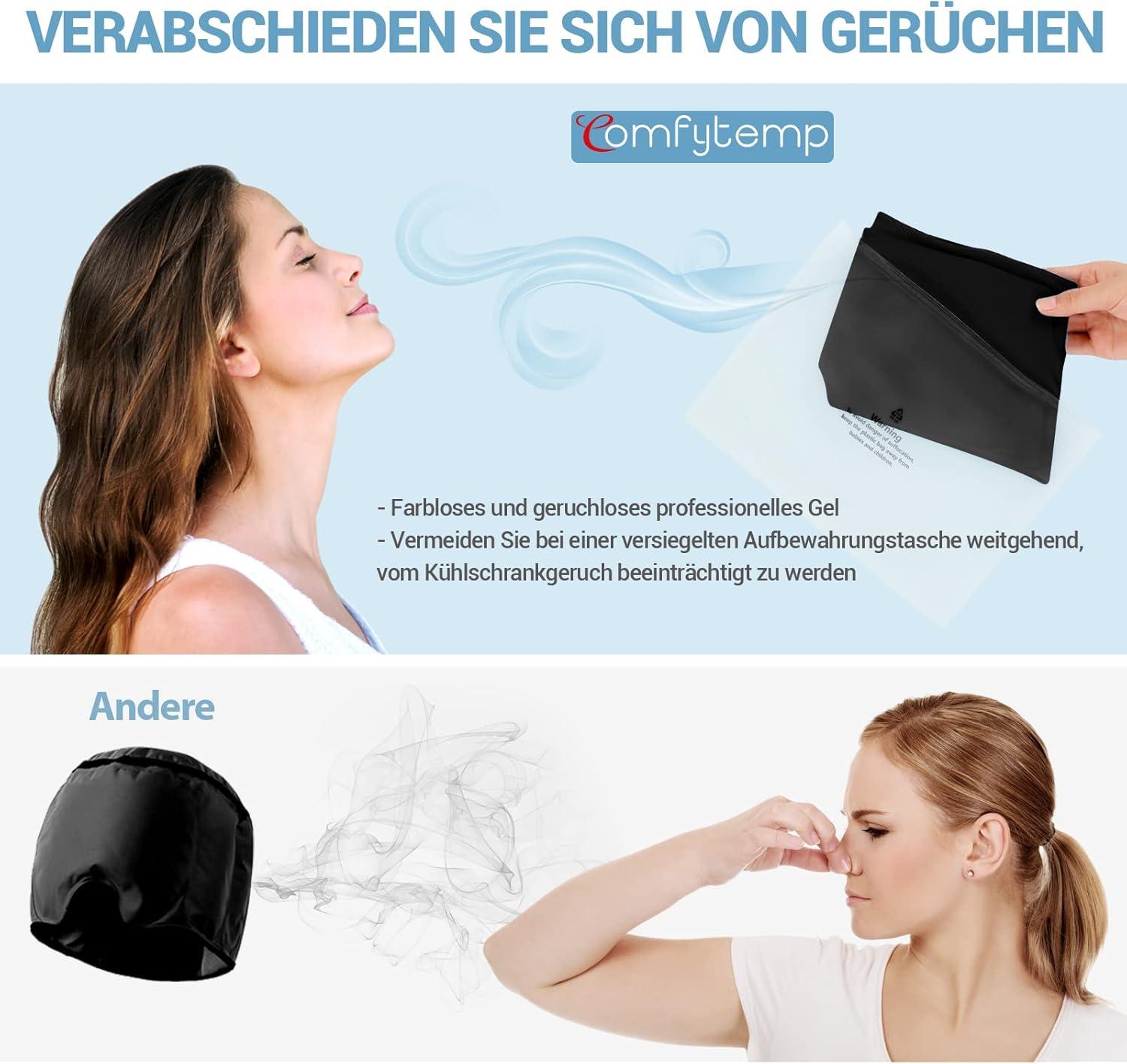 ComfyTemp Migraine Mask | Gel Cool Mask for Headache Relief & Cold ...