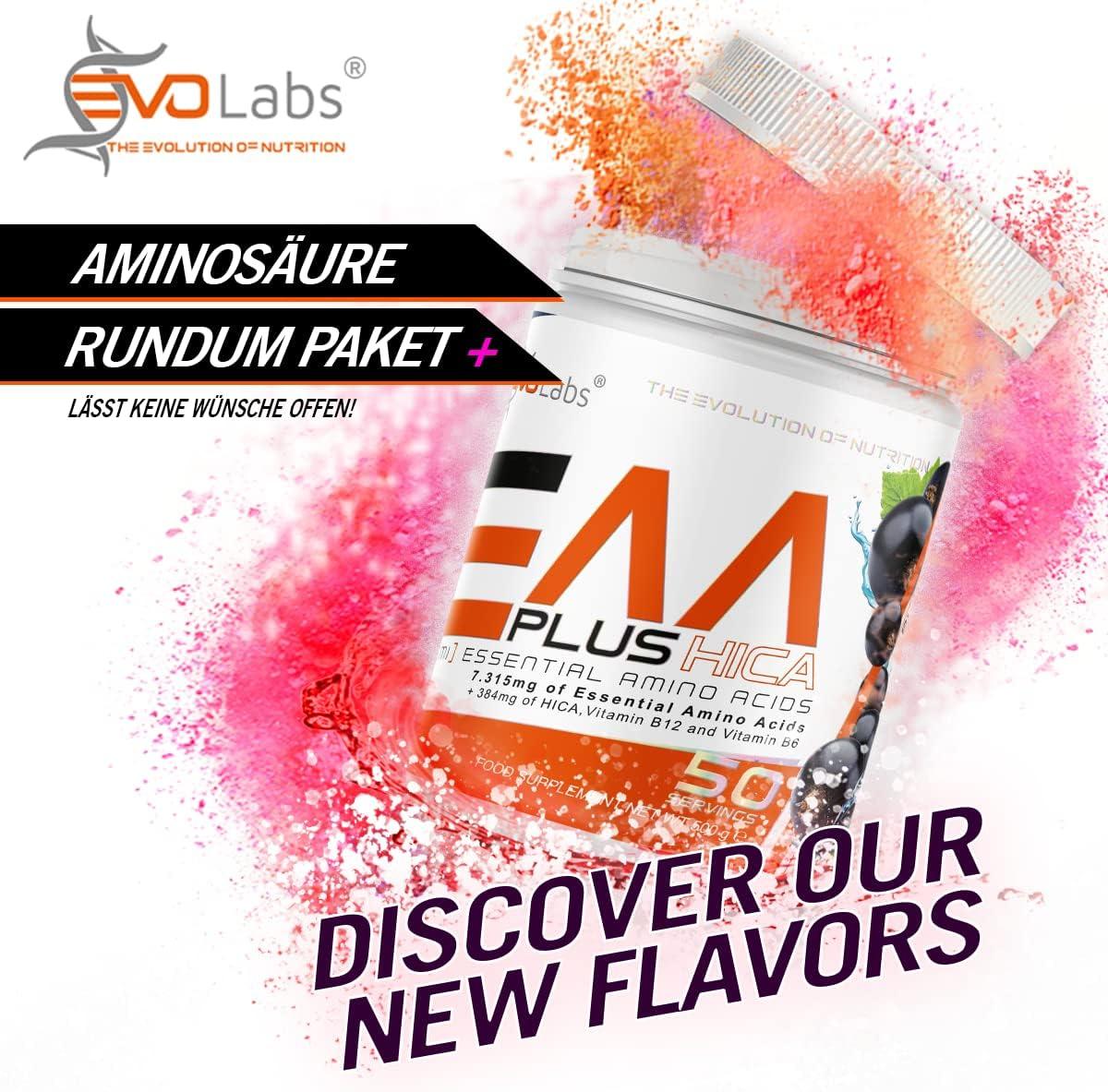 EVOLABS EAA+HICA - Vegan Amino Acids for Muscle Building & Protection ...