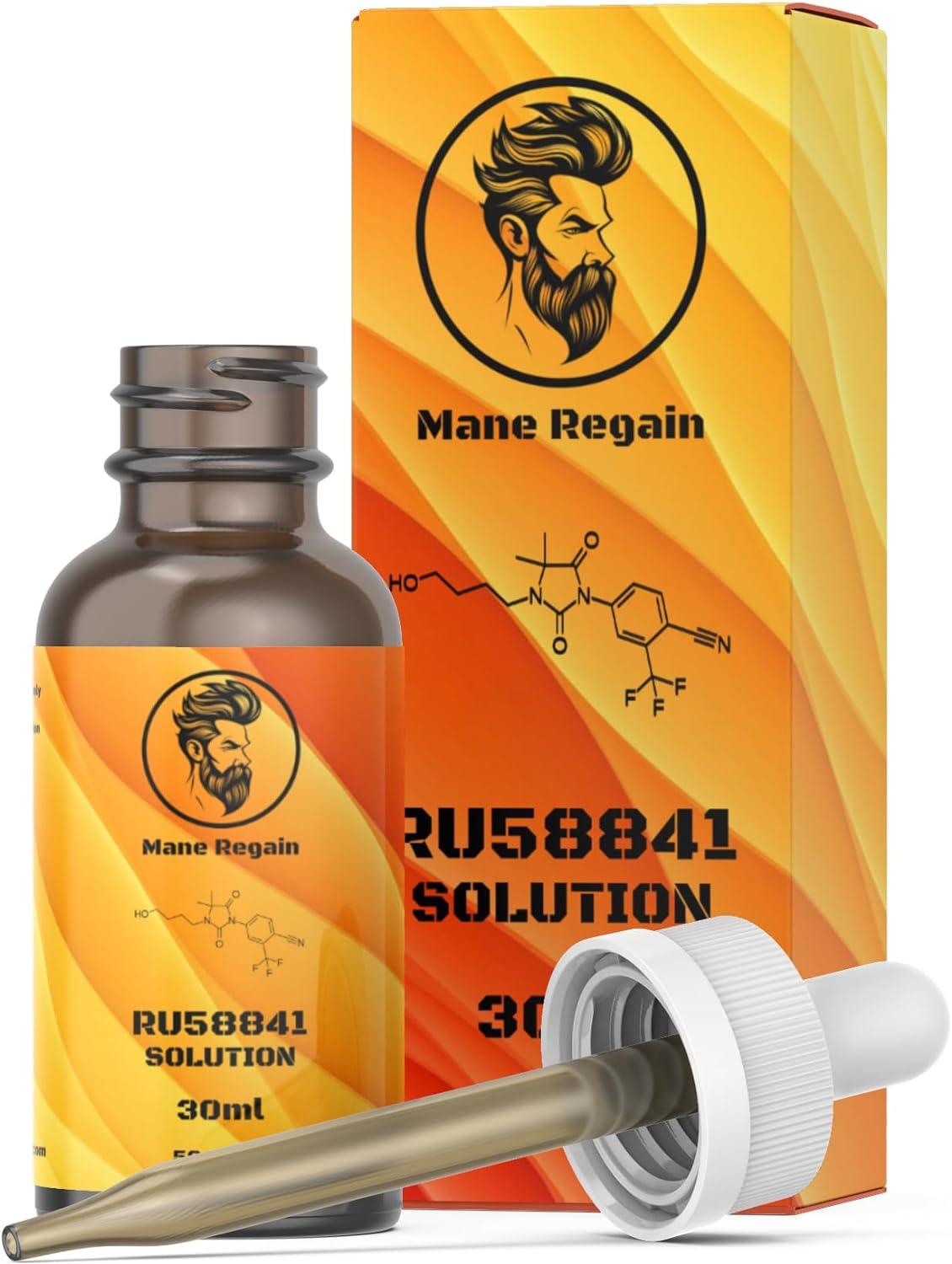 Mane Regain RU58841 5% Solution - DHT Blocker for Hair Loss - Promotes ...