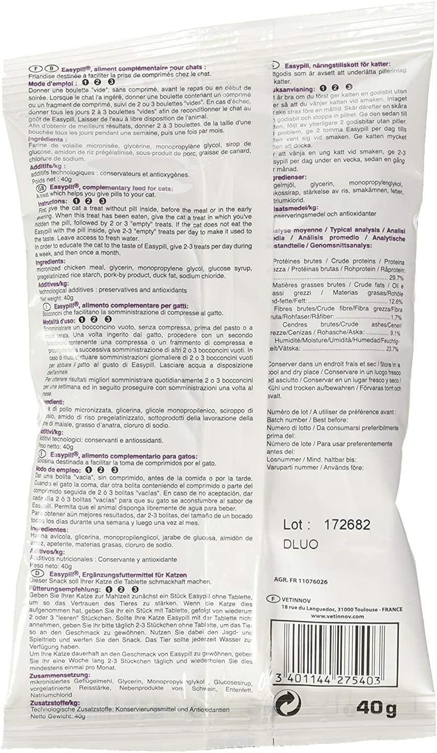 Easypill Cat Putty - 4 X 10 Gram Individually Wrapped Pill Pockets For ...