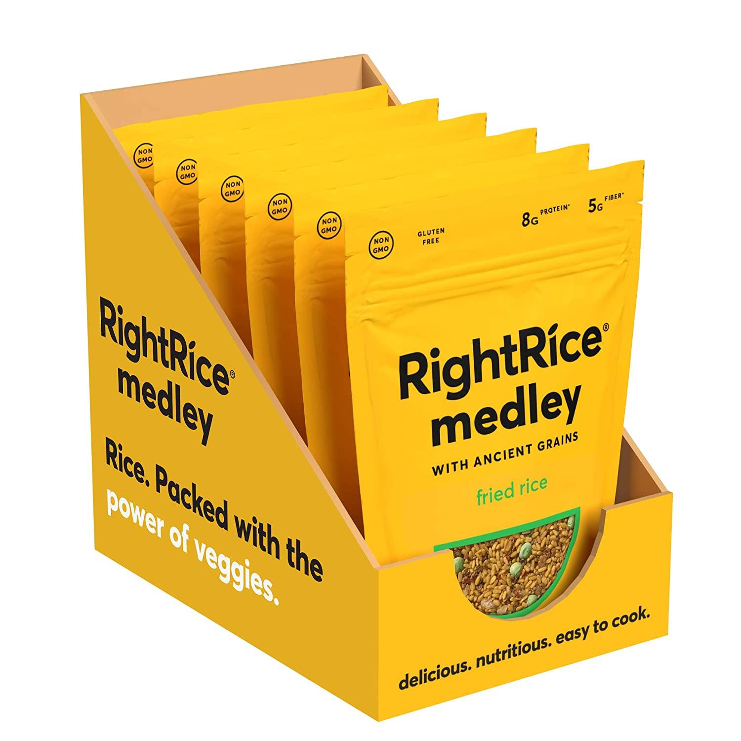 RightRice Medley - Fried Rice 6oz. (Pack of 6) | Vegetable & Ancient ...