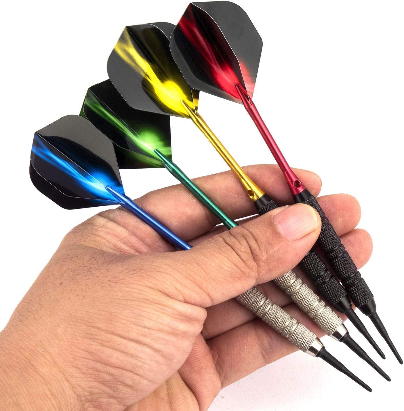 Centaur 12 Pack Soft Tip Darts Set | Professional 18g Plastic Tip ...