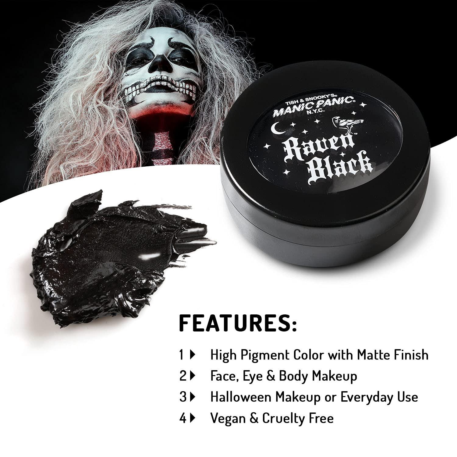 Manic Panic Black Raven Body & Face Paint - Bold Vegan Makeup for ...