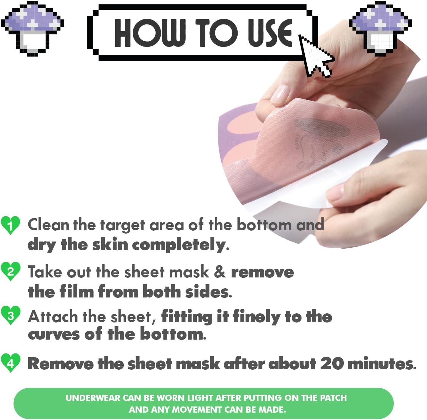 CHASIN' RABBITS Buttshroom Bum Patch | Butt Enhancement Gel with ...