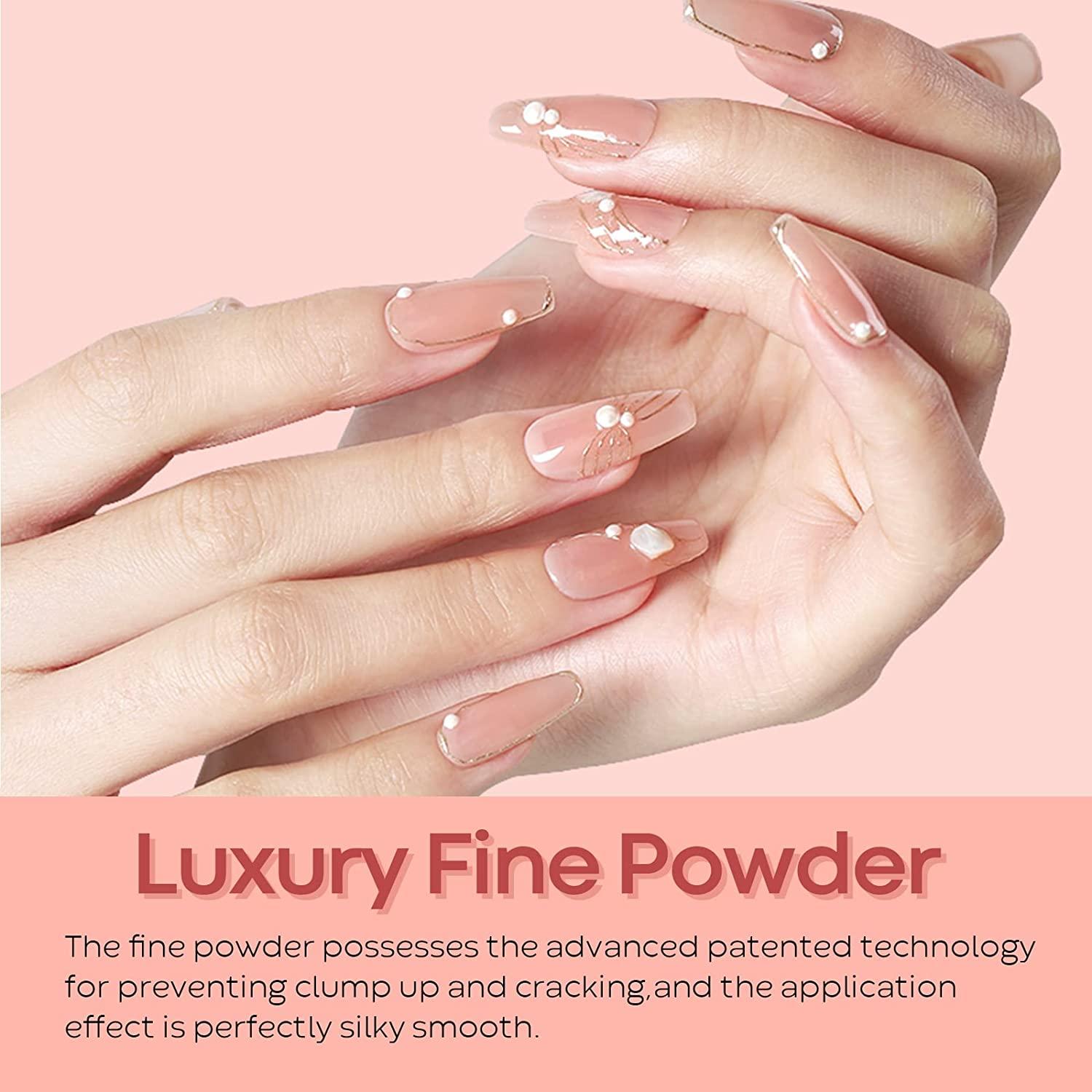 AZUREBEAUTY Translucent Sheer Pink Dip Powder - 2Oz/56g - Basic Semi ...