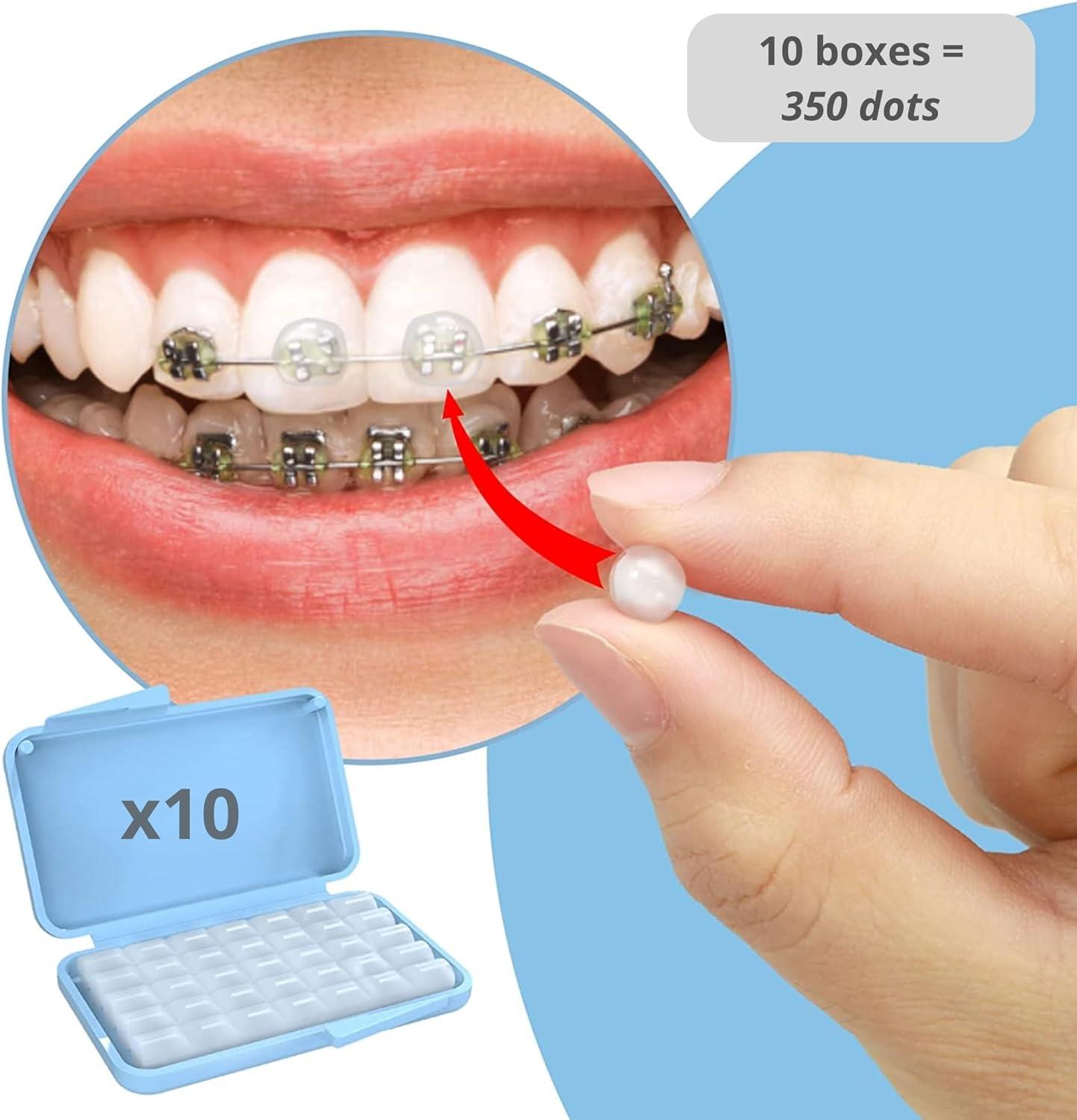 Pre-cut Orthodontic Wax for Braces | Unflavored Dental Wax | 10 Boxes ...