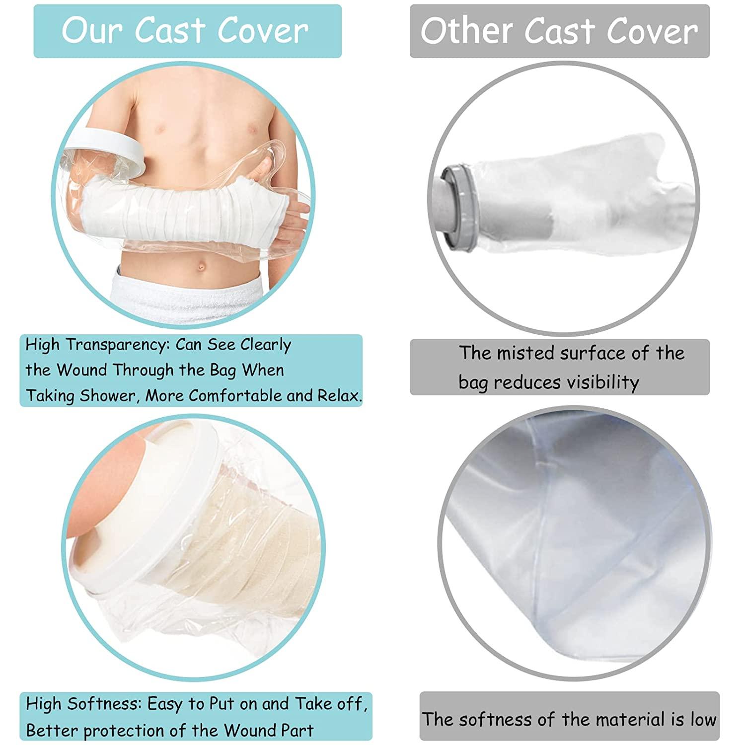 KINBEAR Waterproof Cast Cover for Kids | Reusable Arm Sleeve Protector ...