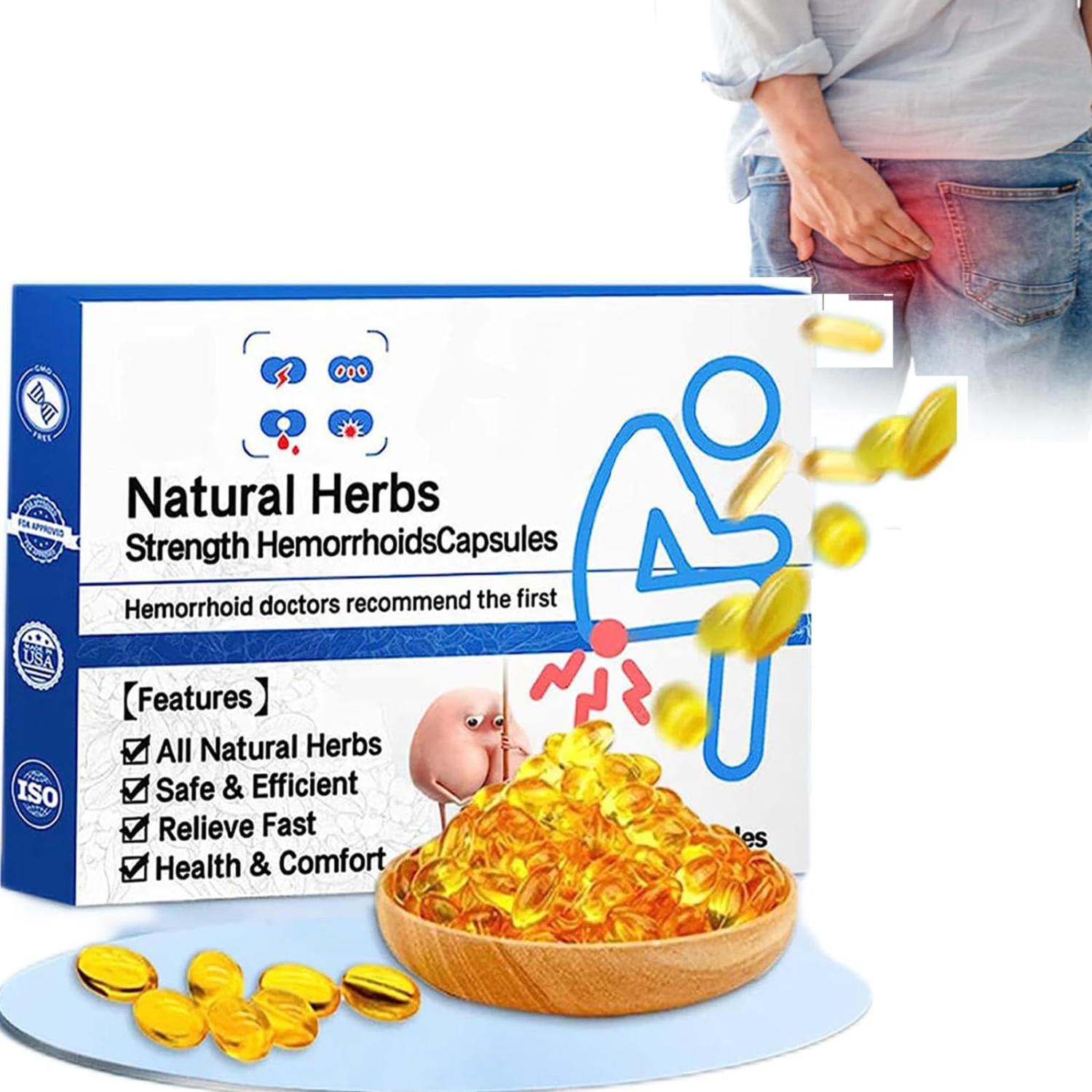 SHEDIAO Heca Natural Herbal Strength Hemorrhoid Capsules Hemorrhoid ...