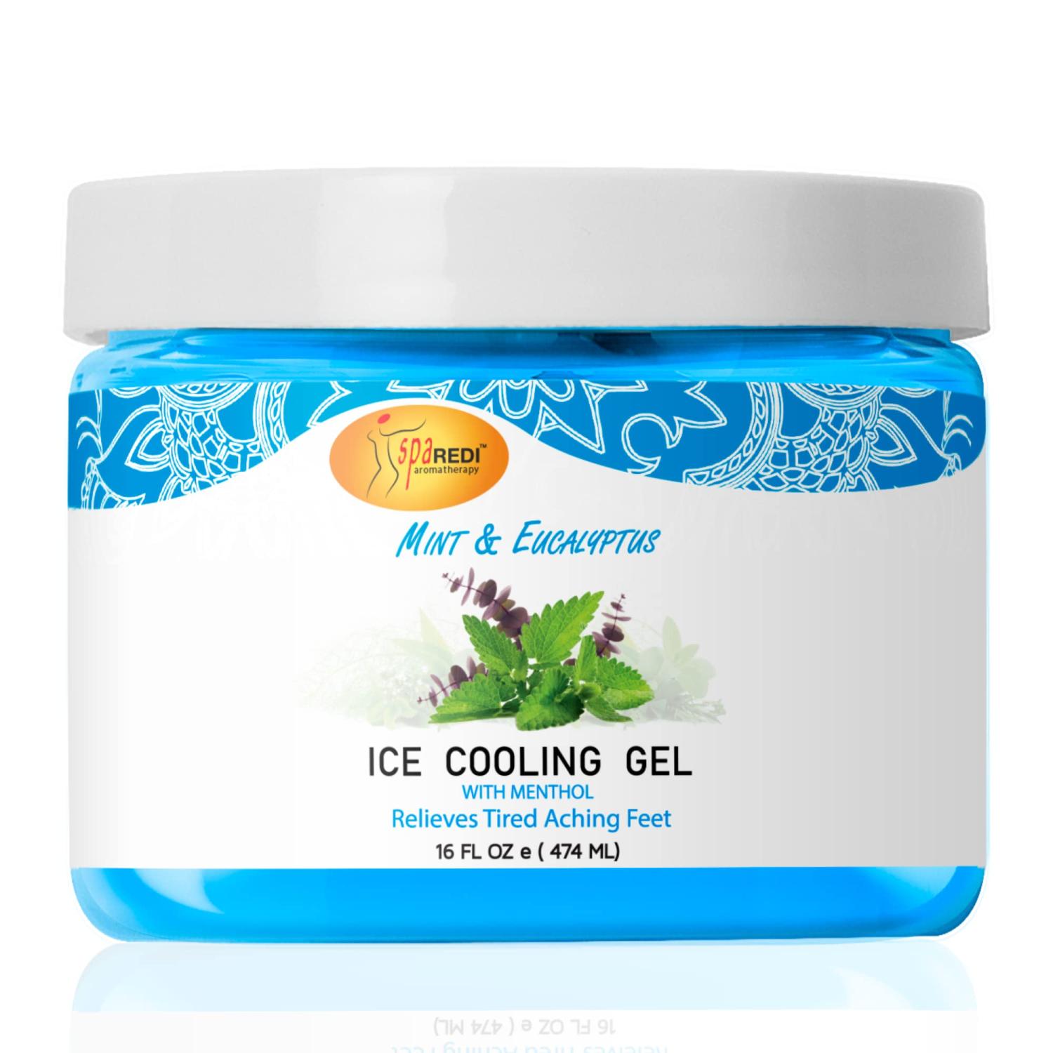 SPA REDI Professional Strength Cooling Gel for Pedicure - Mint ...