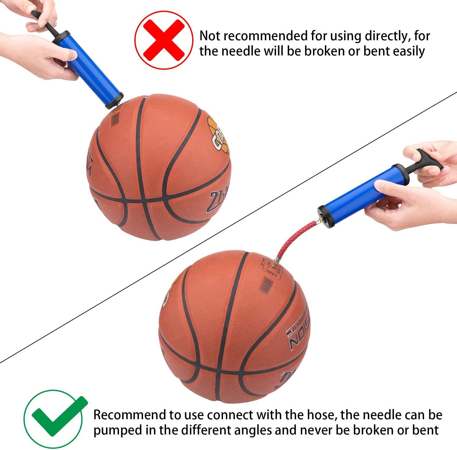 Awpeye 3 Set Ball Pump - Portable Hand Air Inflator Kit for Soccer ...