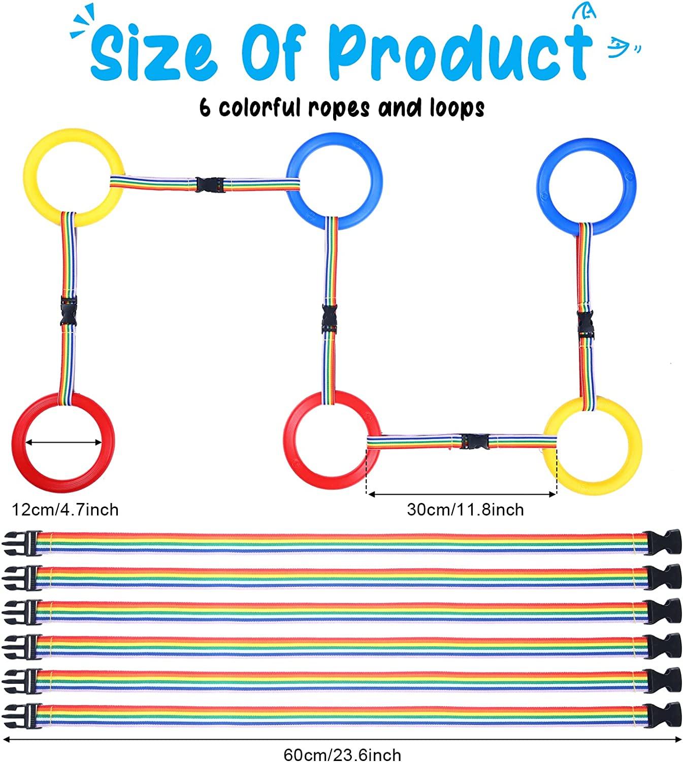 6 Pcs Colorful Toddler Walking Ropes with Handles for Daycare and ...