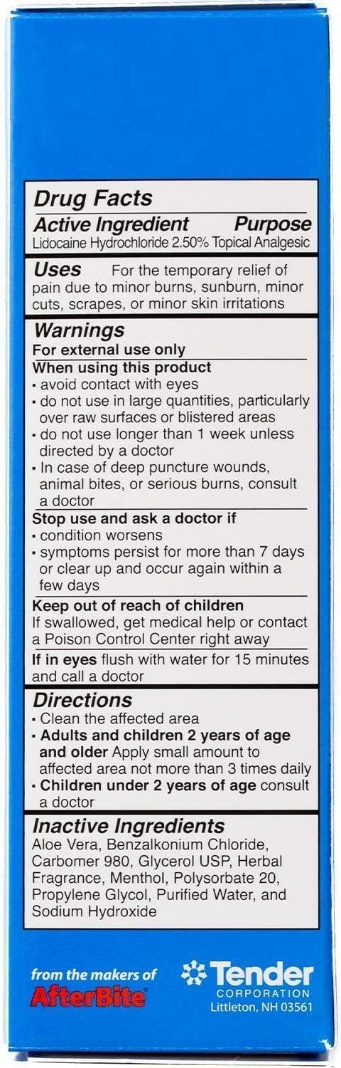 After Burn 2 Oz Tube - Soothing Relief for Sunburn and Minor Burns